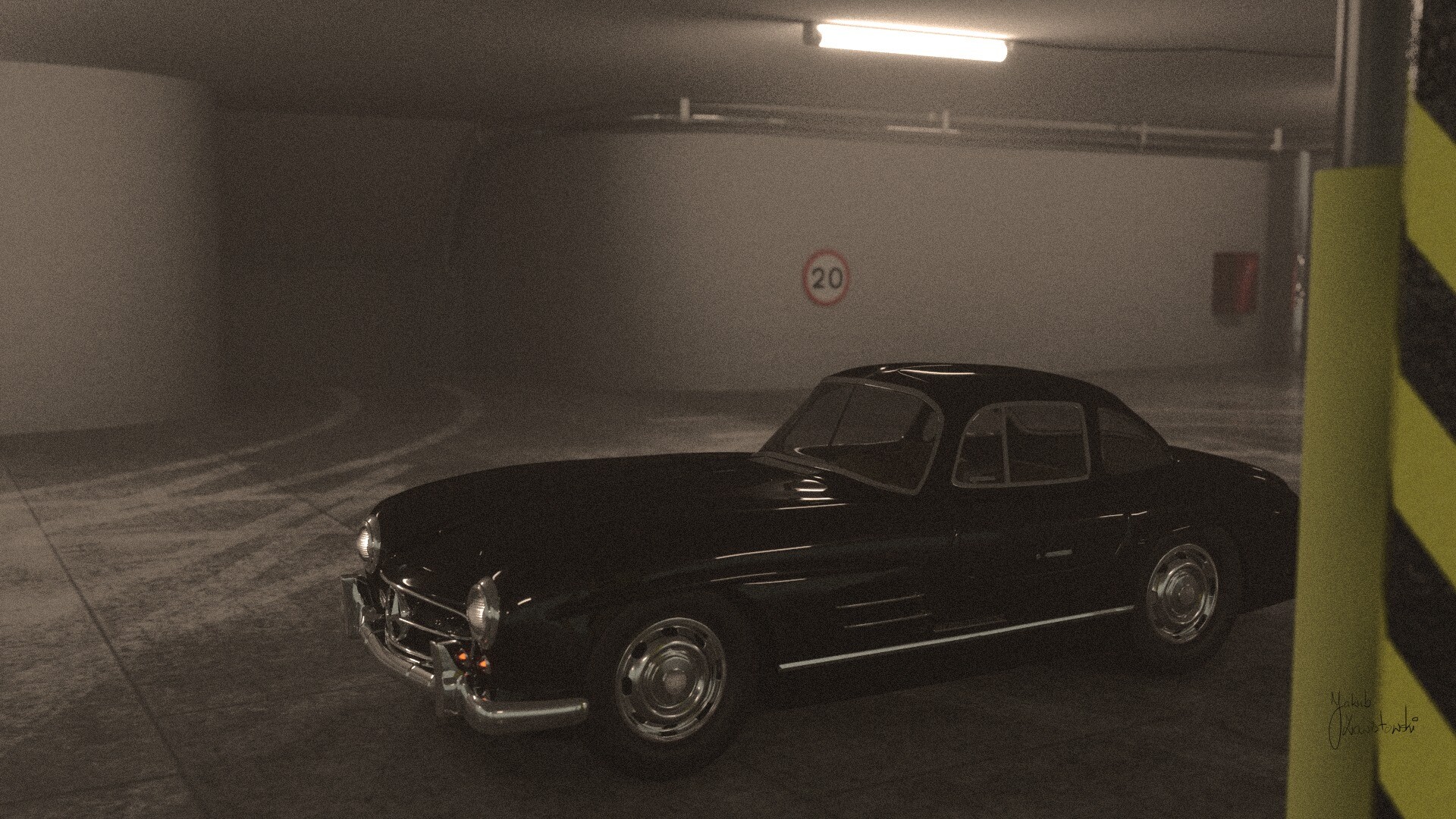 ArtStation - Mercedes-Benz 300SL Gullwing