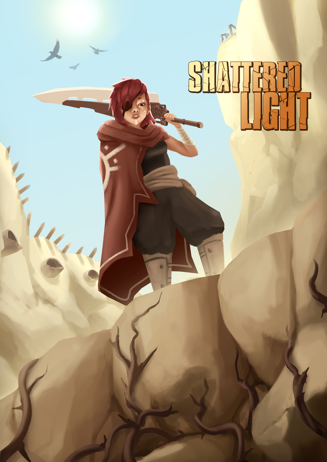 DANOMONO - Shattered Light - Comic Cover Illustration