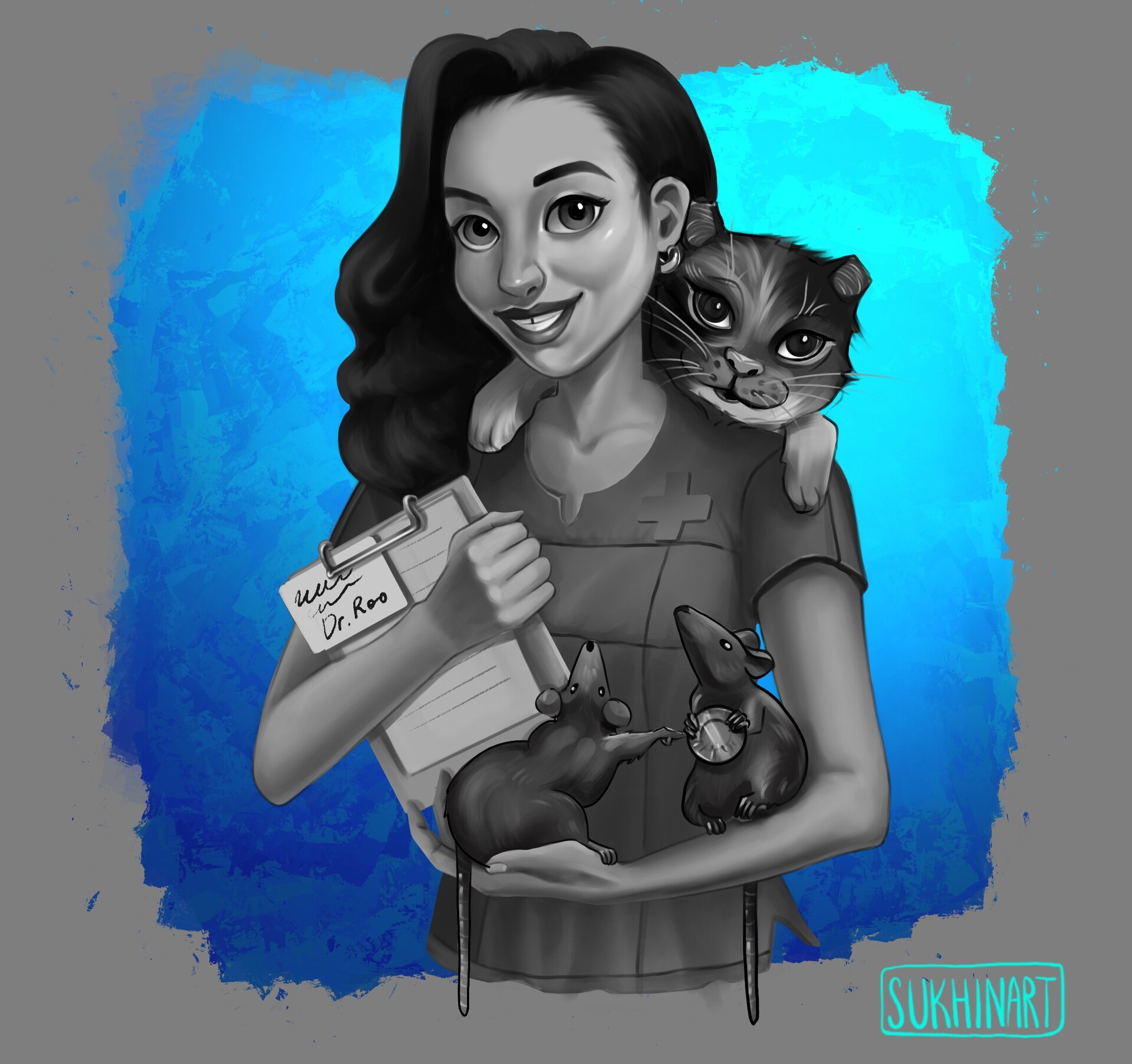 ArtStation - Dr Roo (pets in progress)