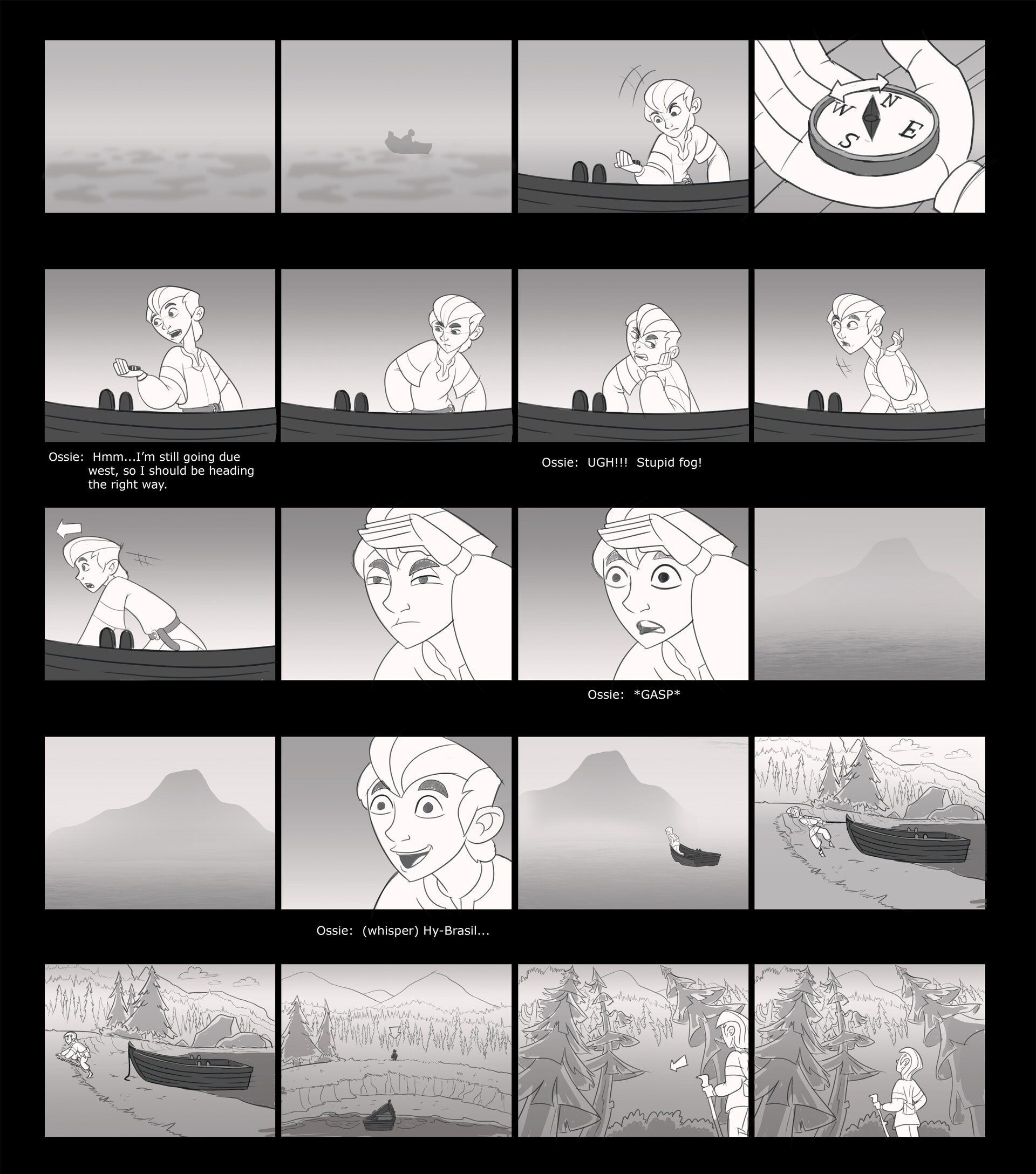 ArtStation - Istation Middle School Reading Hy-Brasil Storyboard