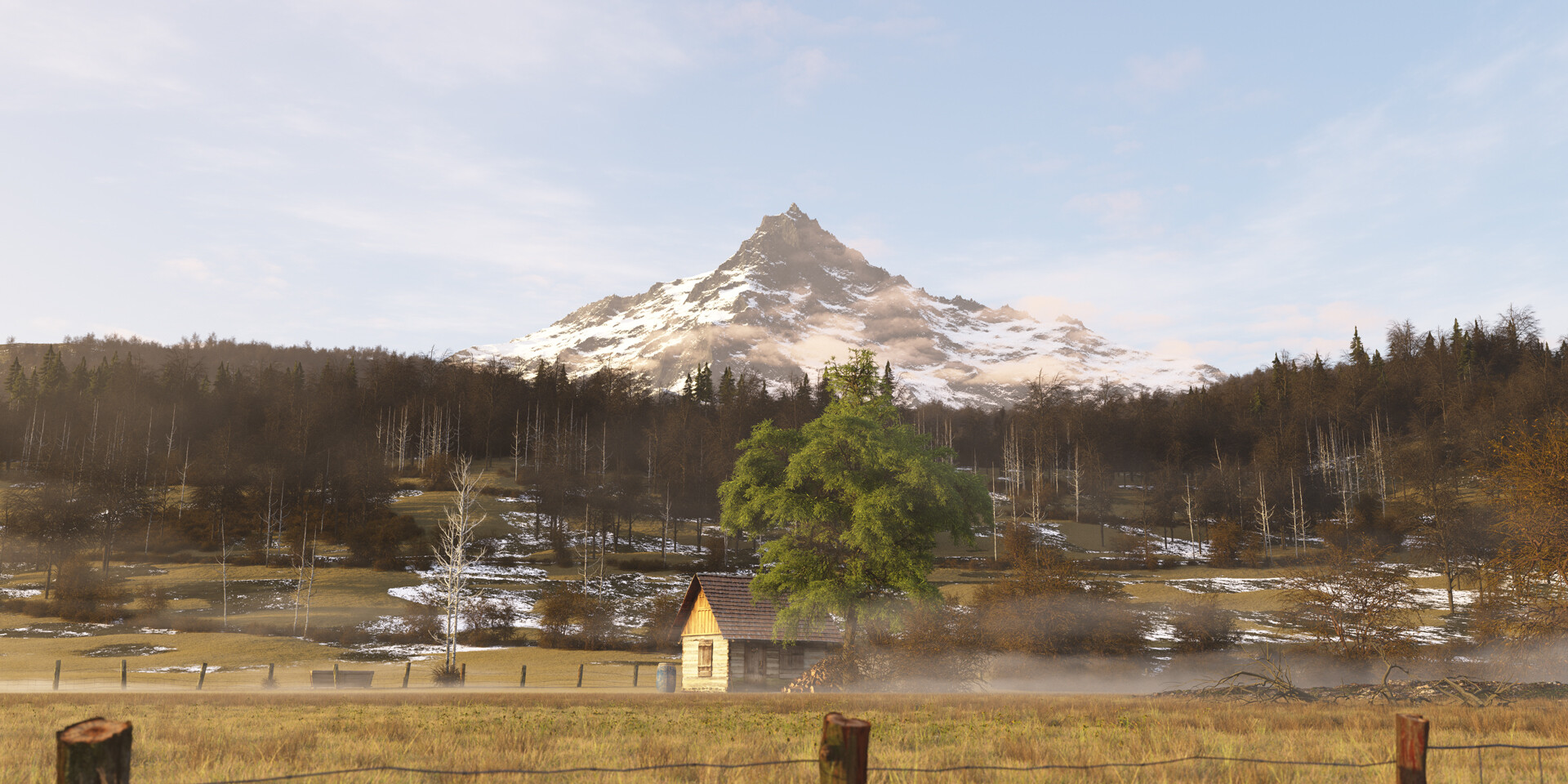 ArtStation - Spring in altitude