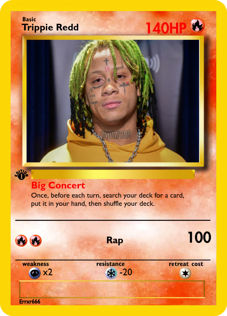 Artstation Trippie Redd Pokémon Card