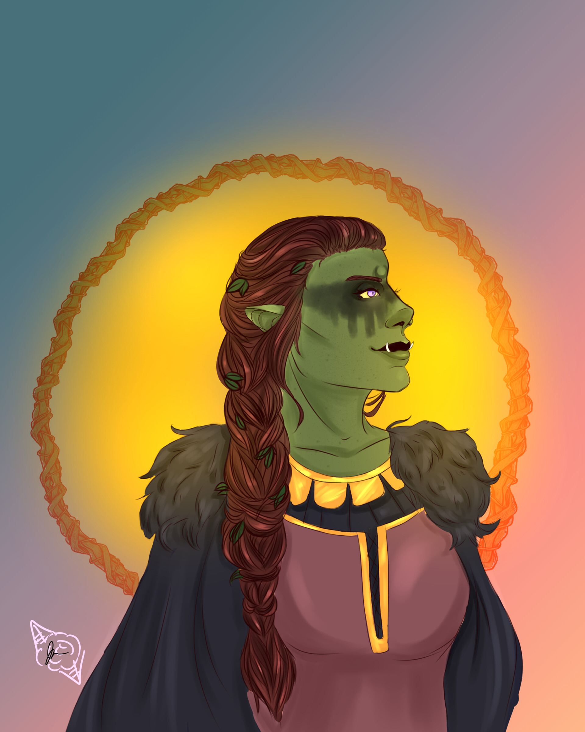 ArtStation - Hal-Orc Portrait