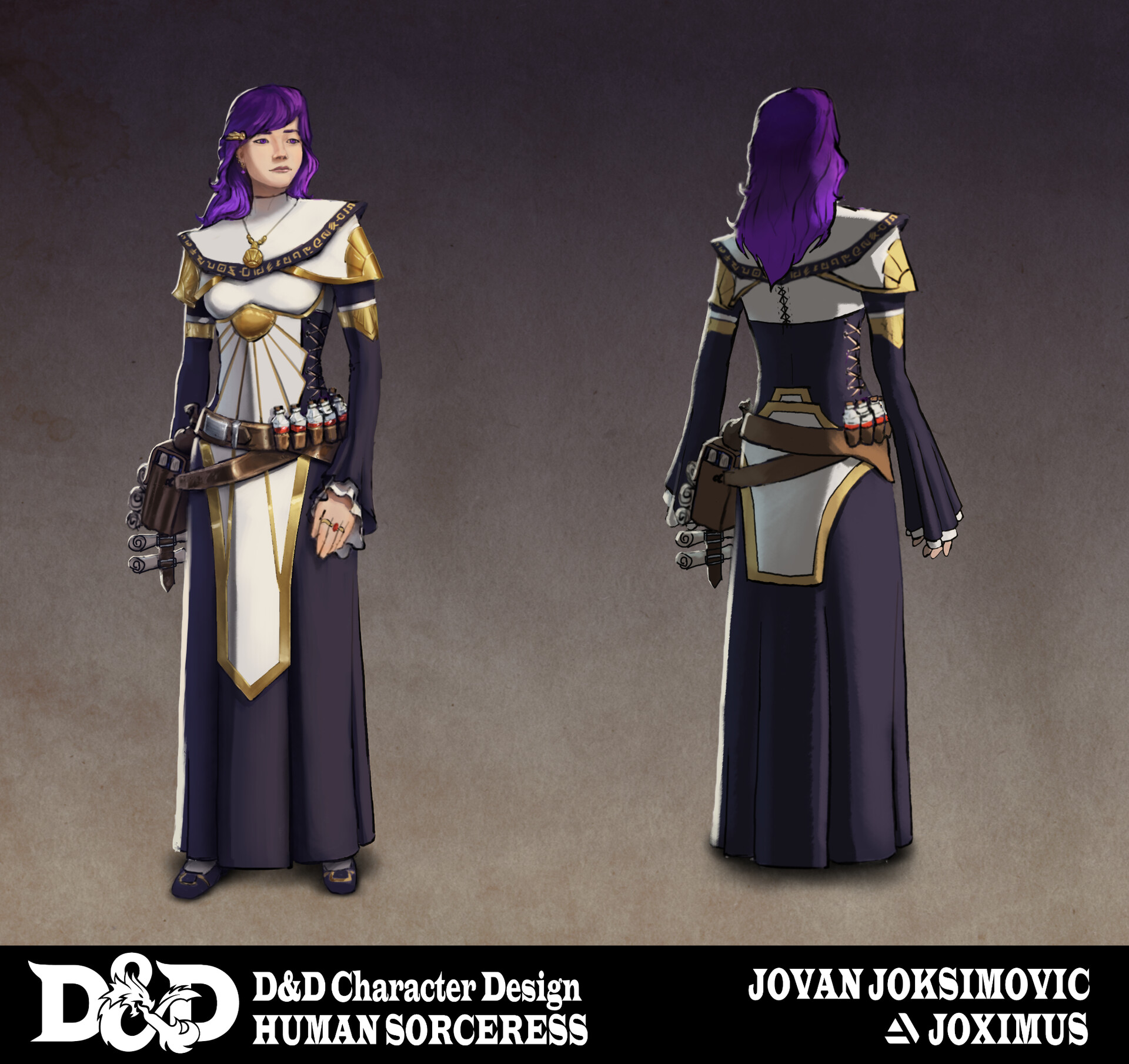 ArtStation - Human Sorceress DnD character design