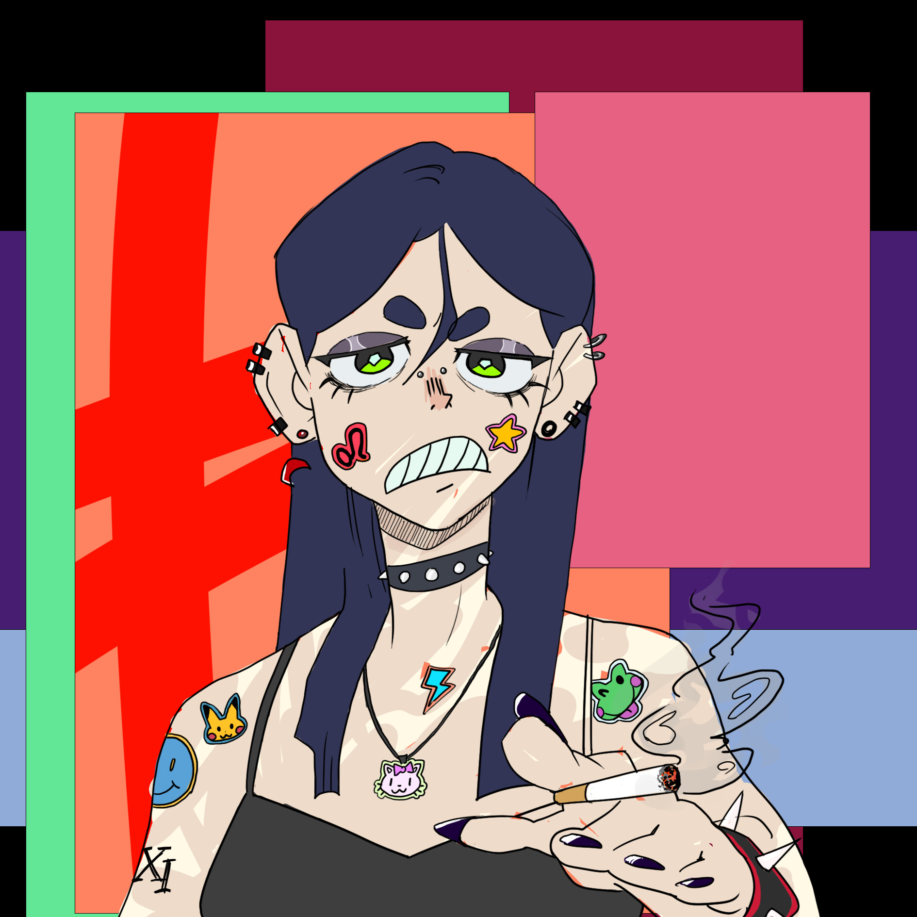 ArtStation - Cutie goth gurl