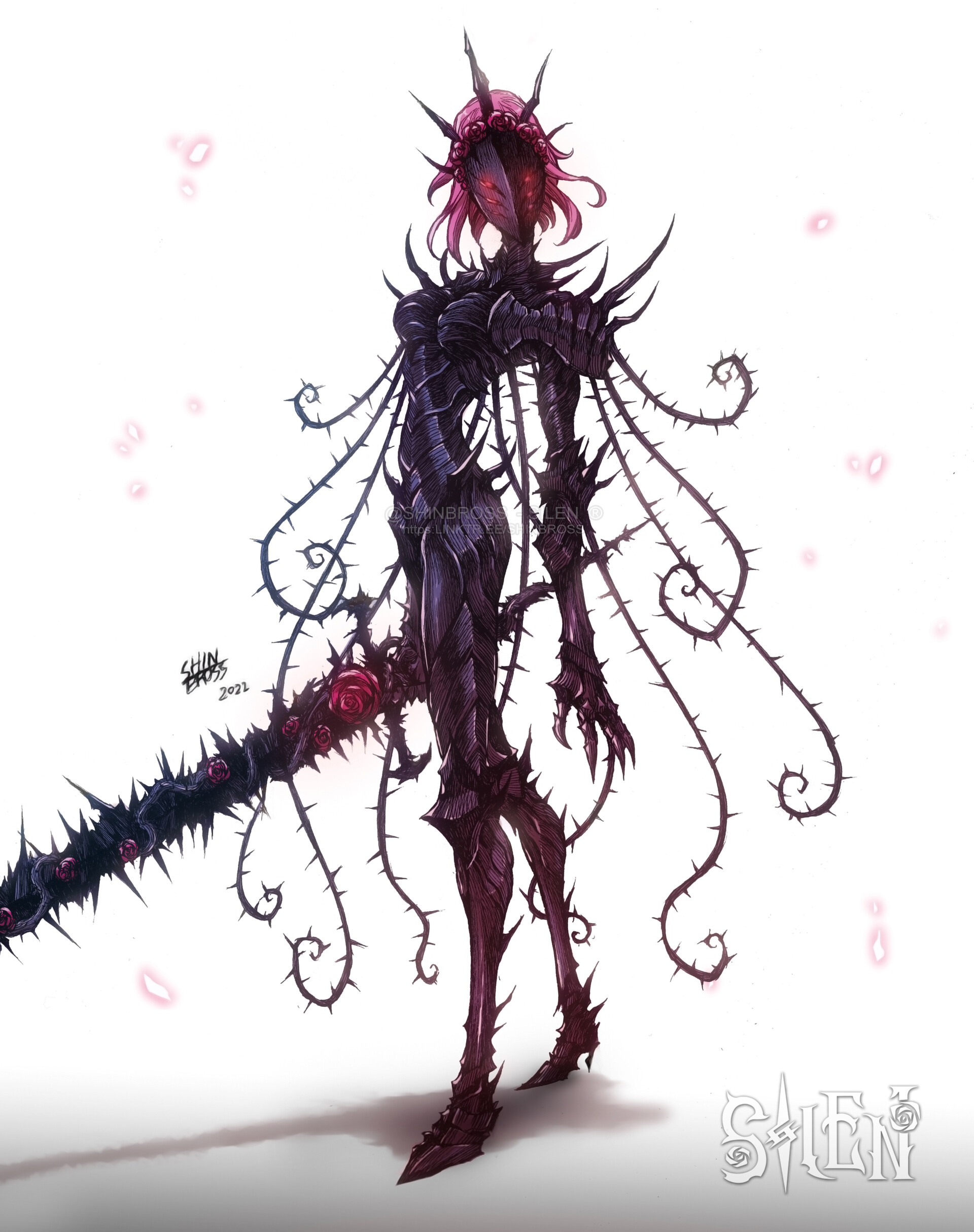 ArtStation - "Cursed black rose"