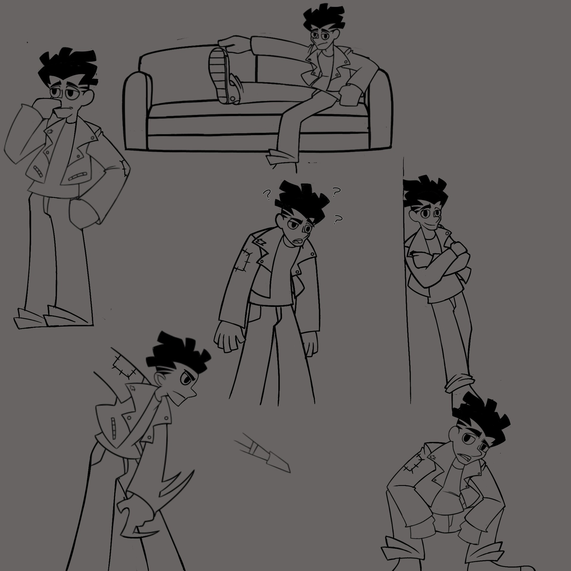 ArtStation - Jake pose sheet