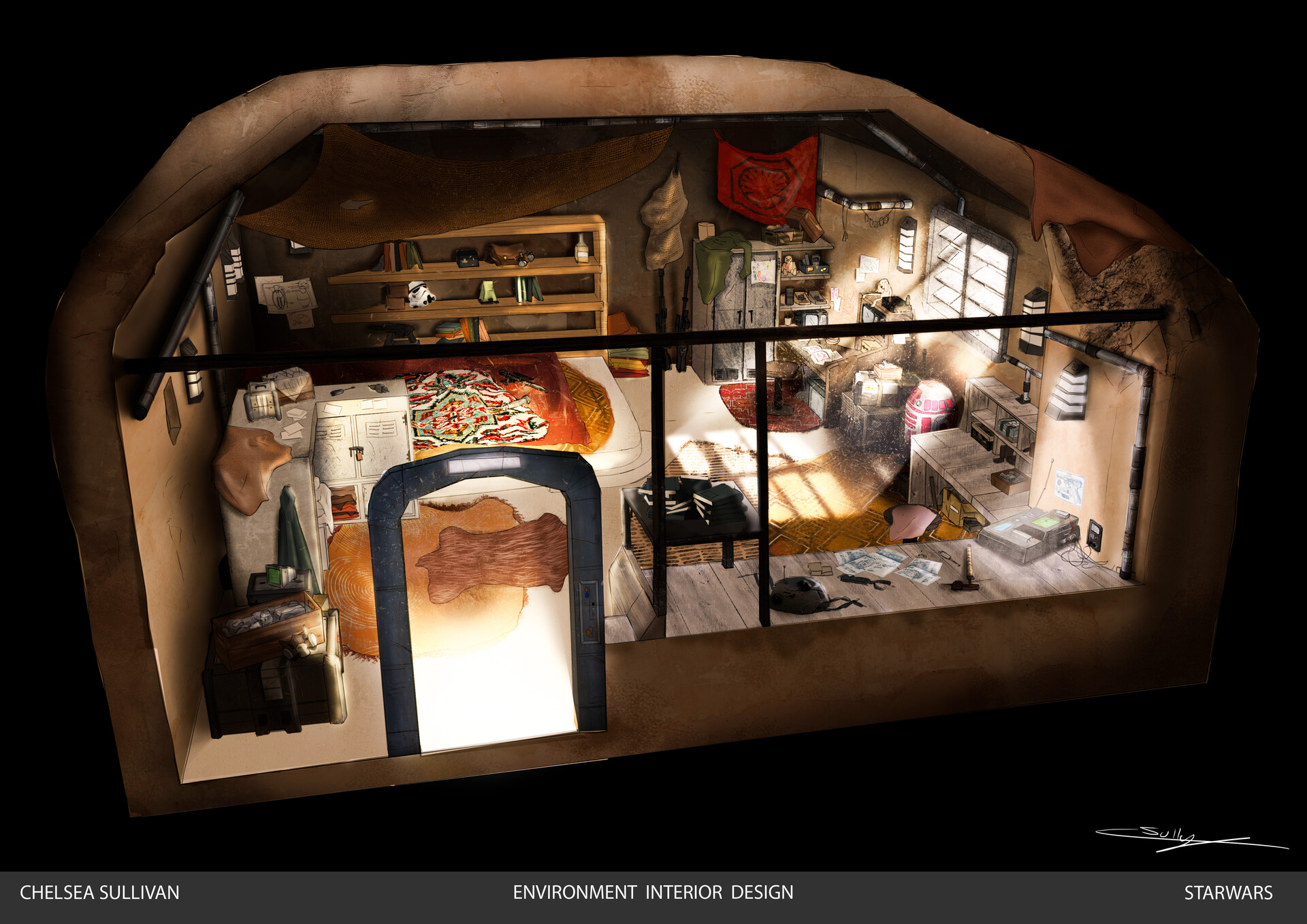 ArtStation - Starwars Character room design