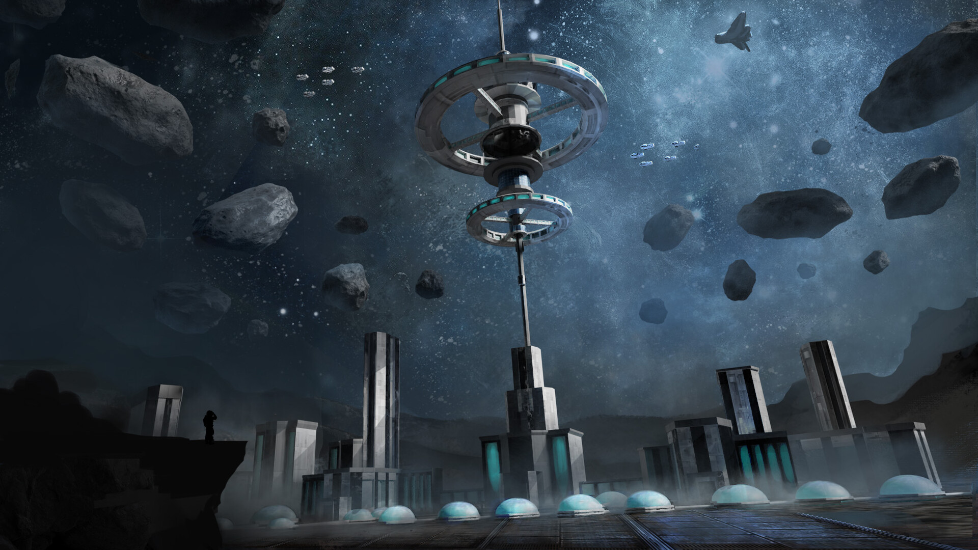 ArtStation - Asteroid Mining Station