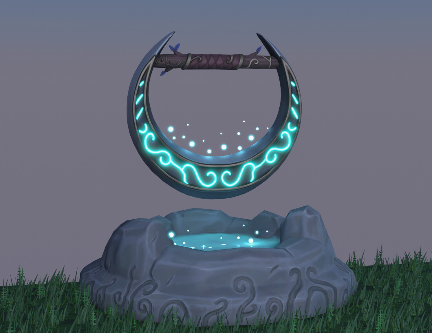 ArtStation - Night Elf Glaive - 3D Model