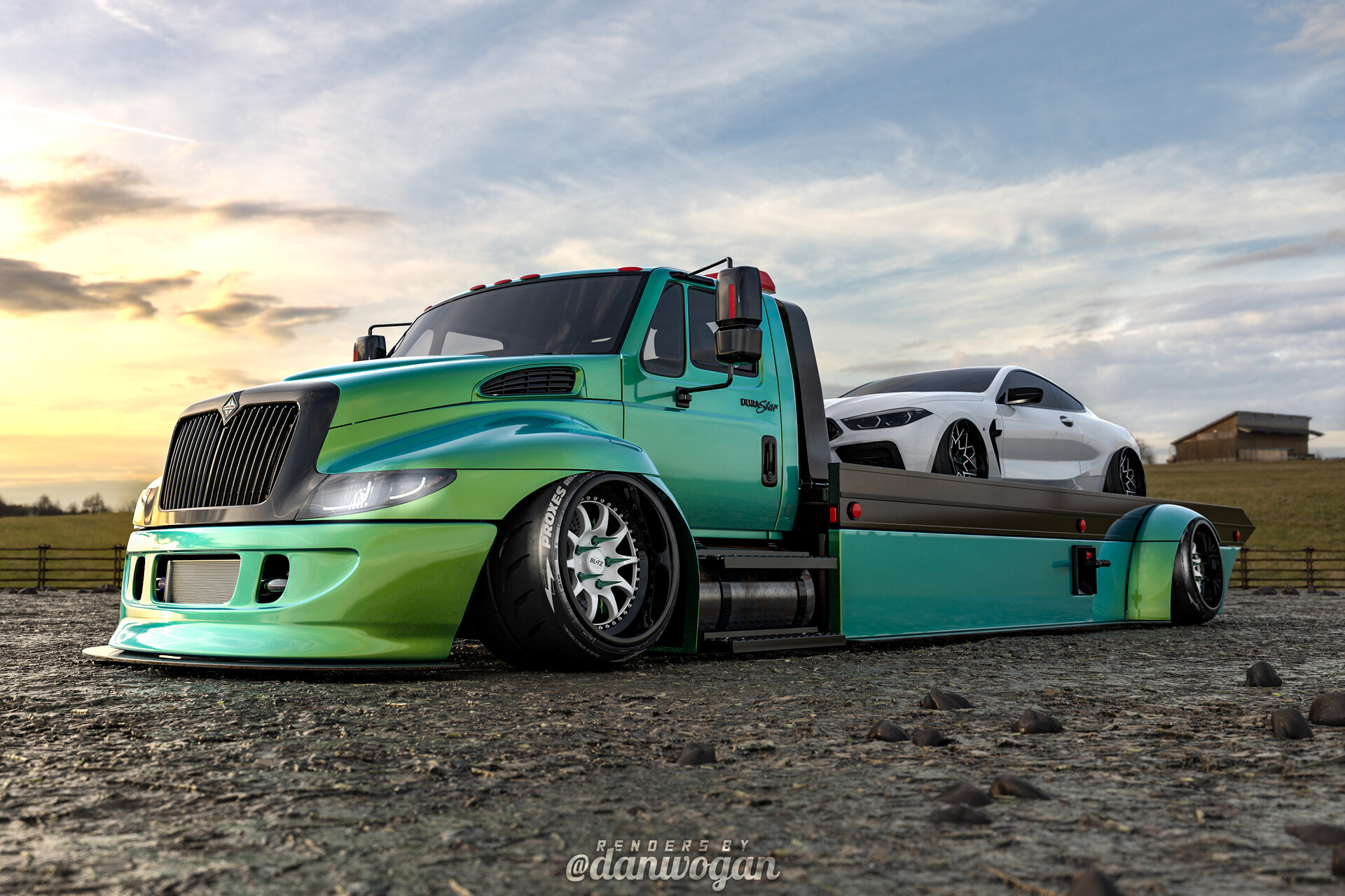 ArtStation - Stanced International Durastar Rollback Tow Truck 3D Render