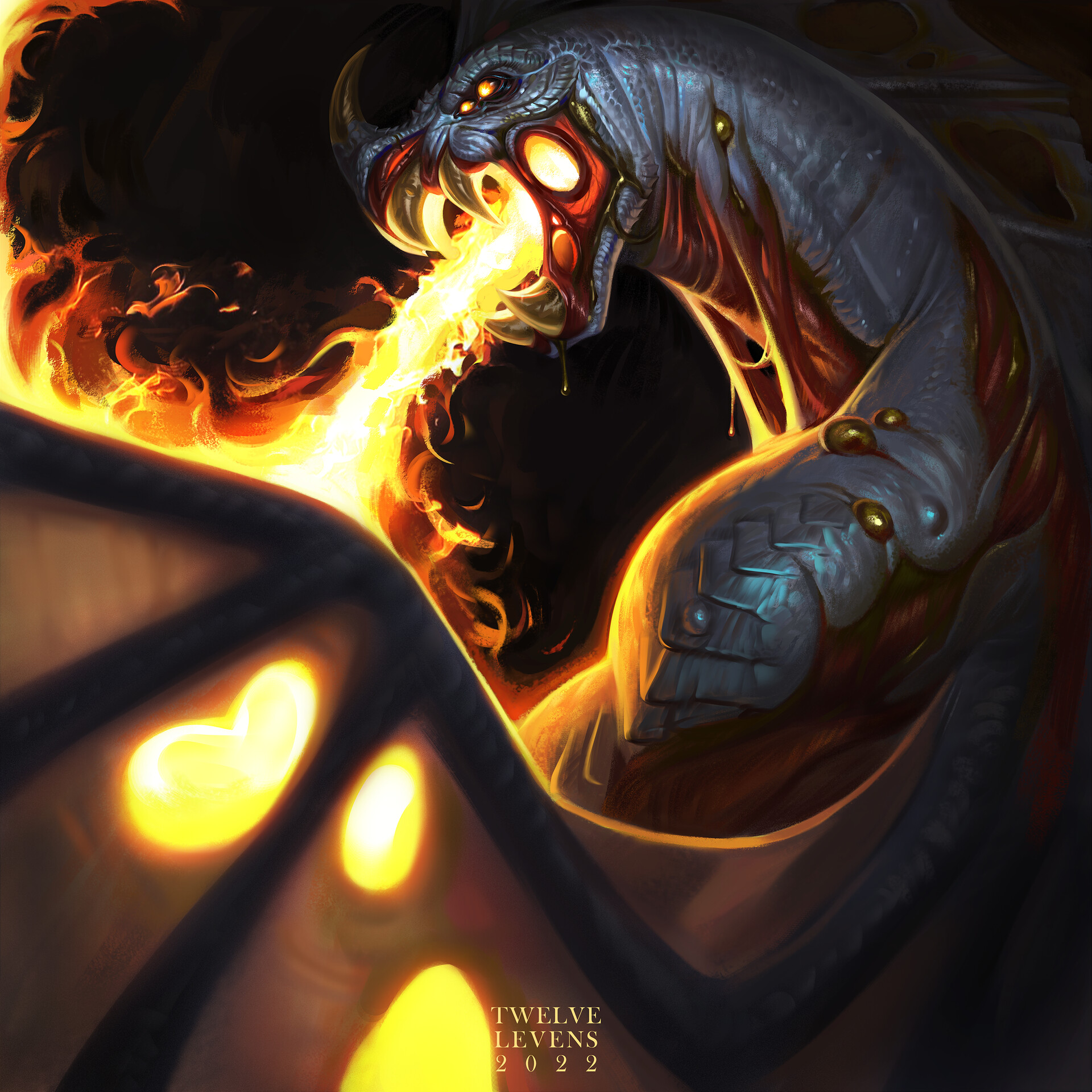 ArtStation - undead dragon