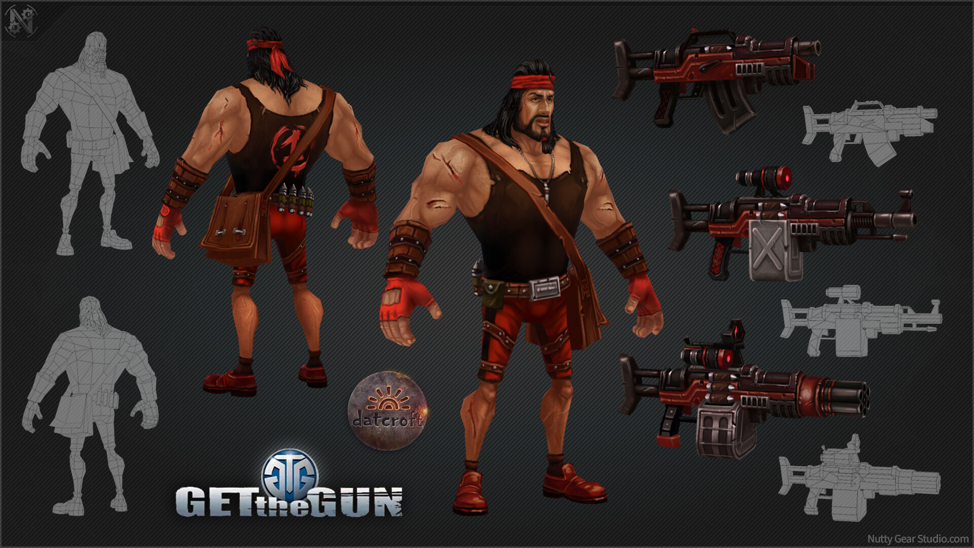 ArtStation - Get the Gun Character for Datcroft games