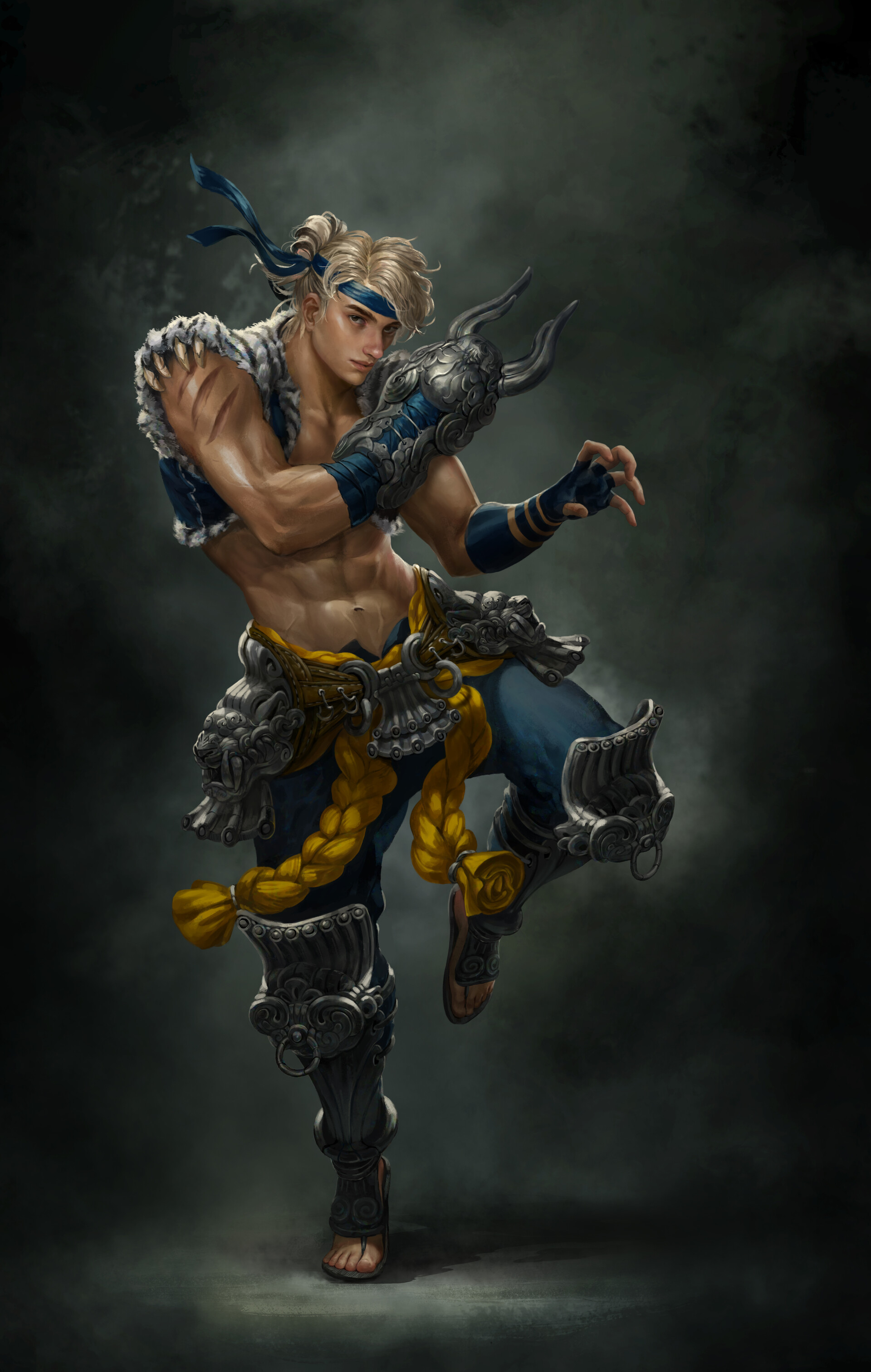 ArtStation - Martial Artist of White Tiger