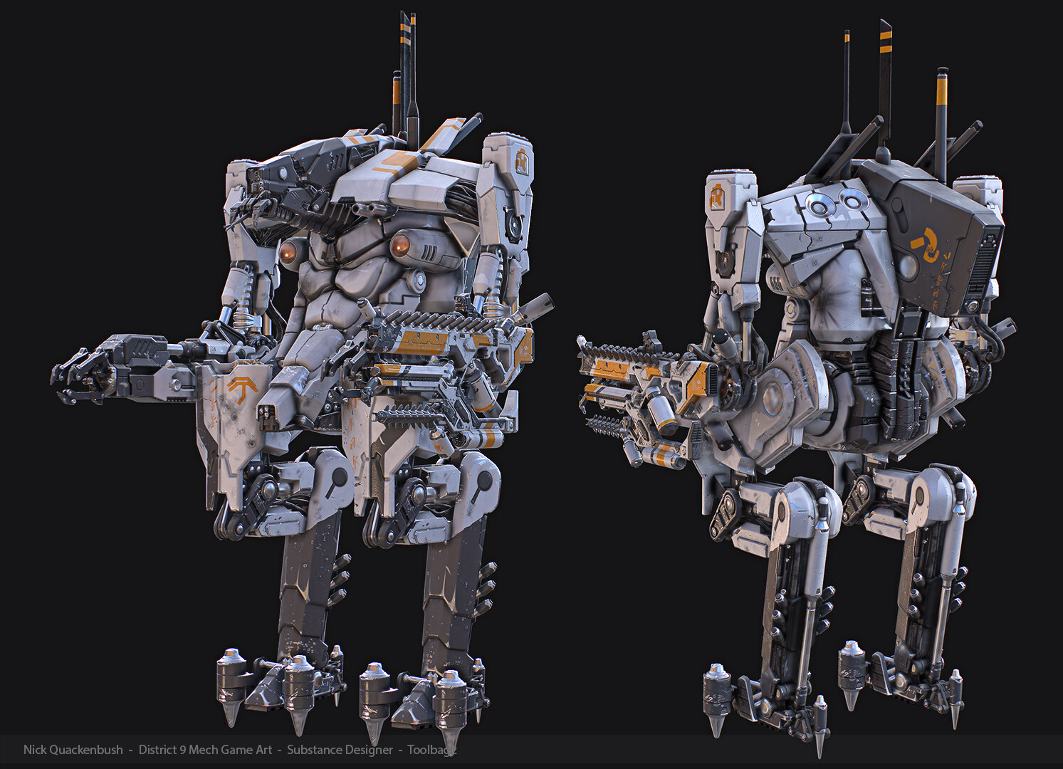 District 9 Mech Concept Art