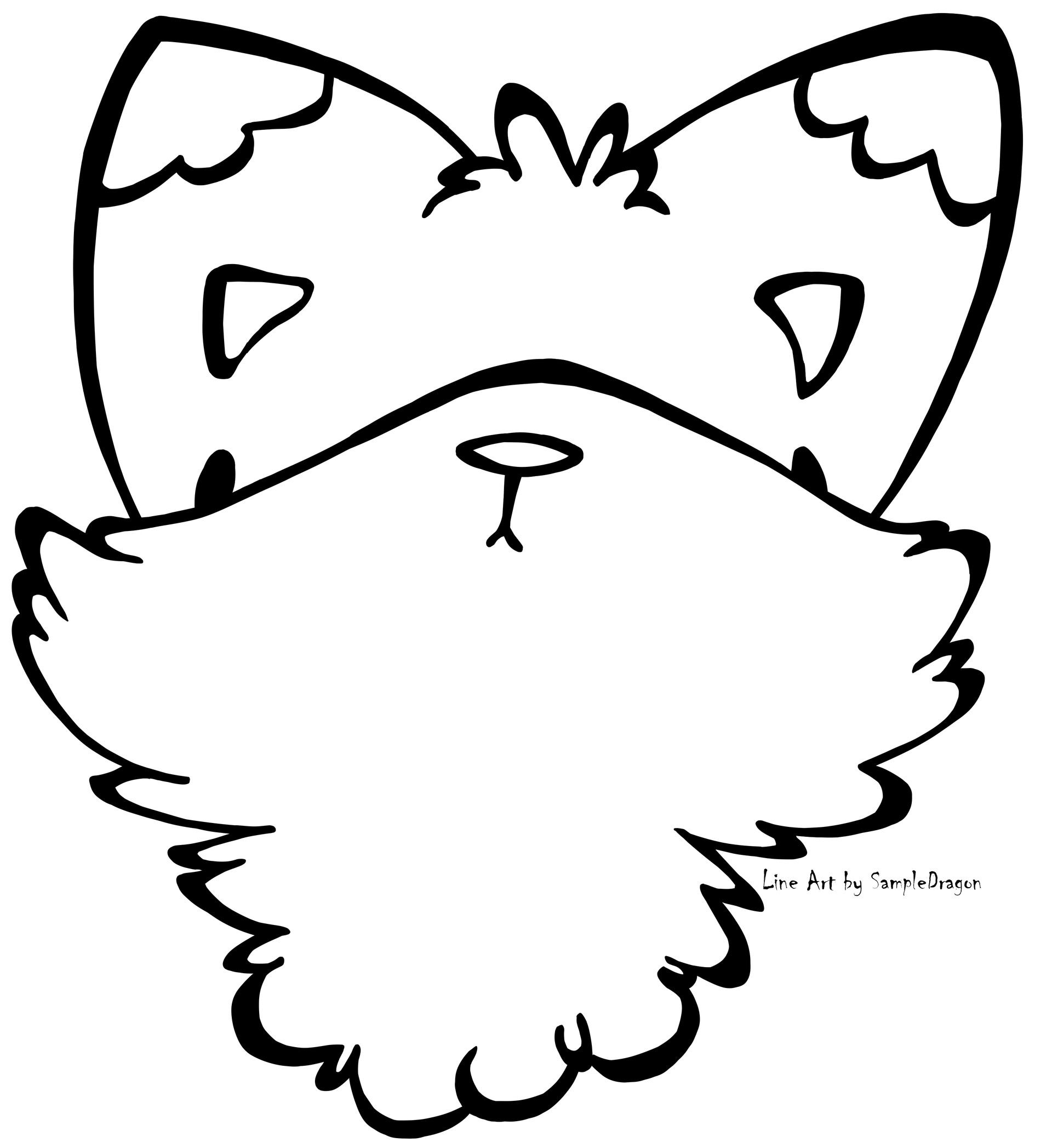 art therapy coloring pages fox head