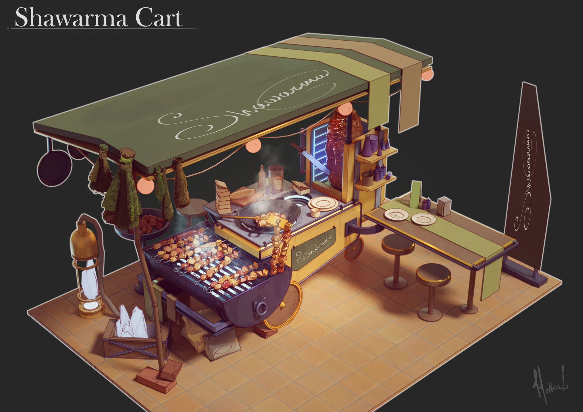 ArtStation - Shawarma Cart