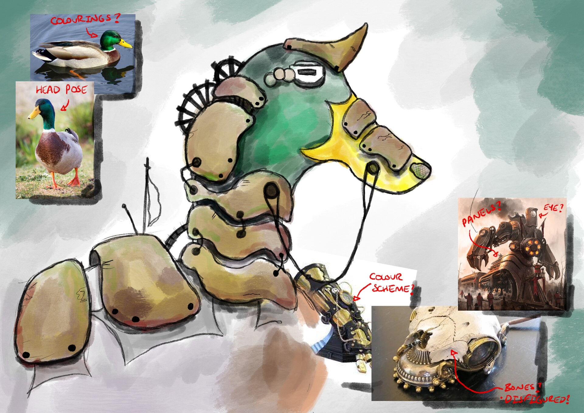 ArtStation - Steam Duck - Concept/Mood Board.