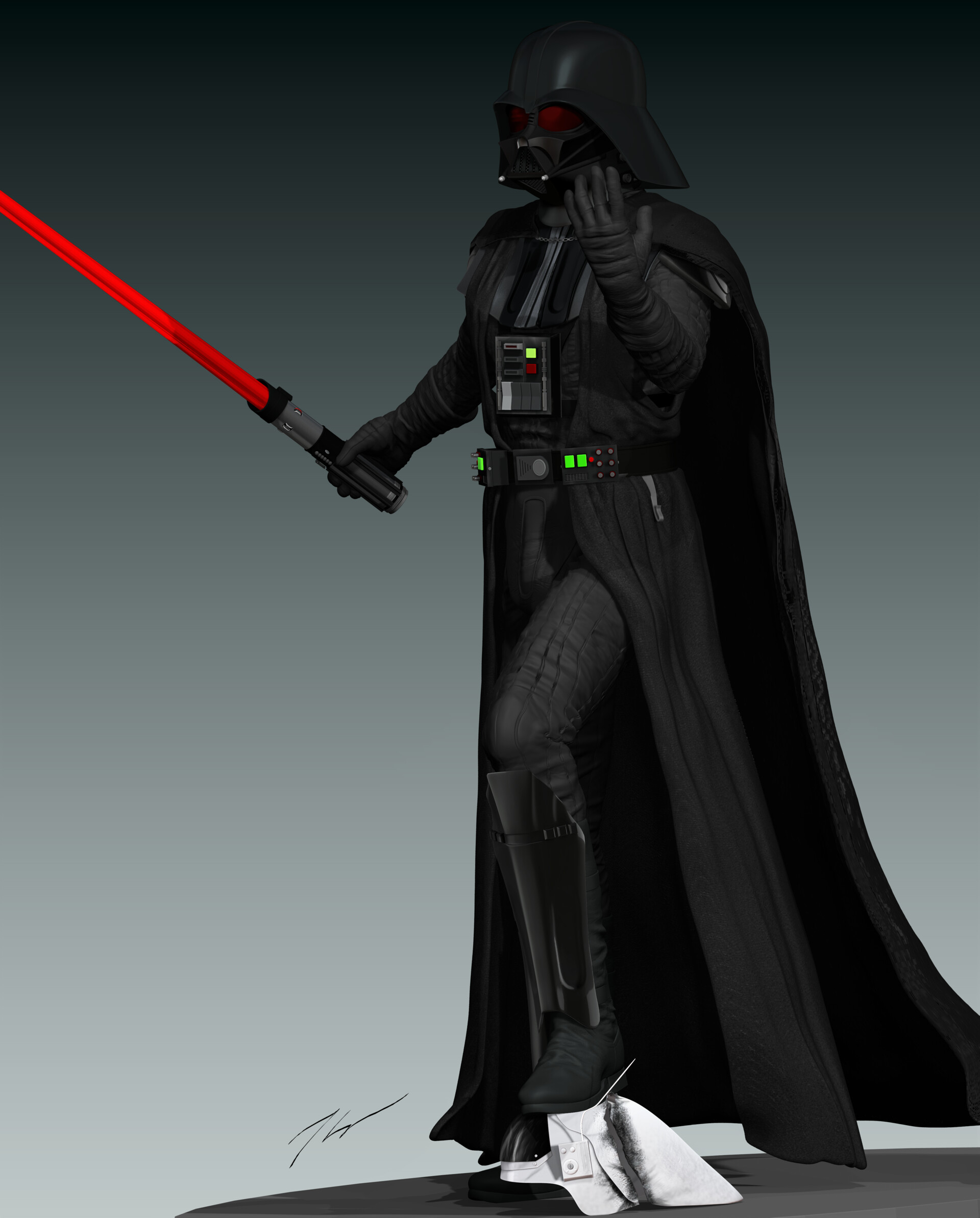 ArtStation - Vader Hunting rebels