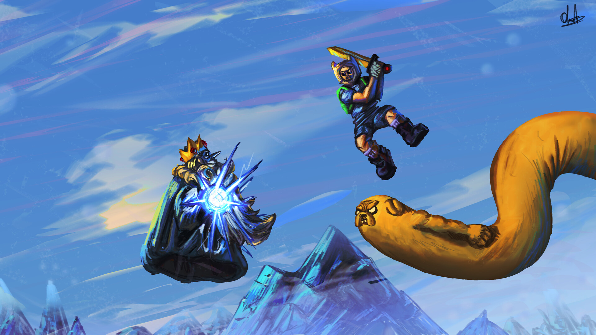 ArtStation - Finn and Jake vs Ice King