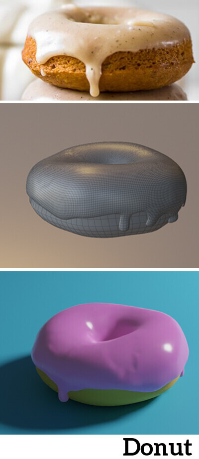 ArtStation - Modelando una Donut