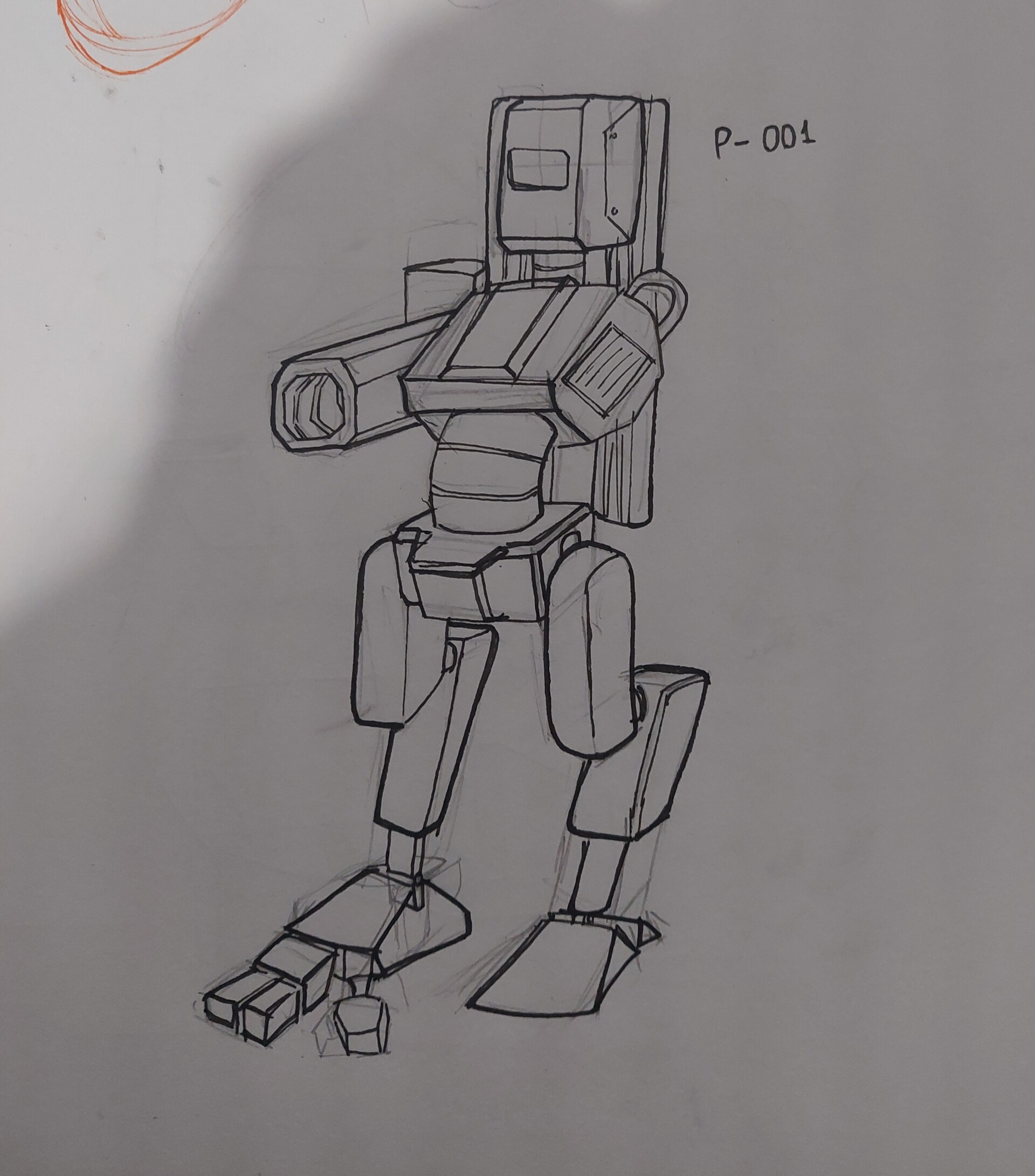 ArtStation - My first mech sketch