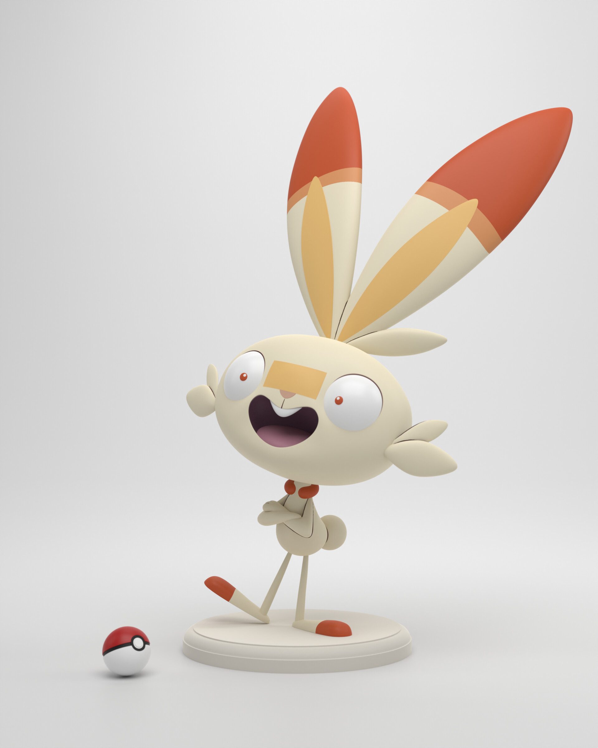 Artstation Pokémon Fan Art Scorbunny