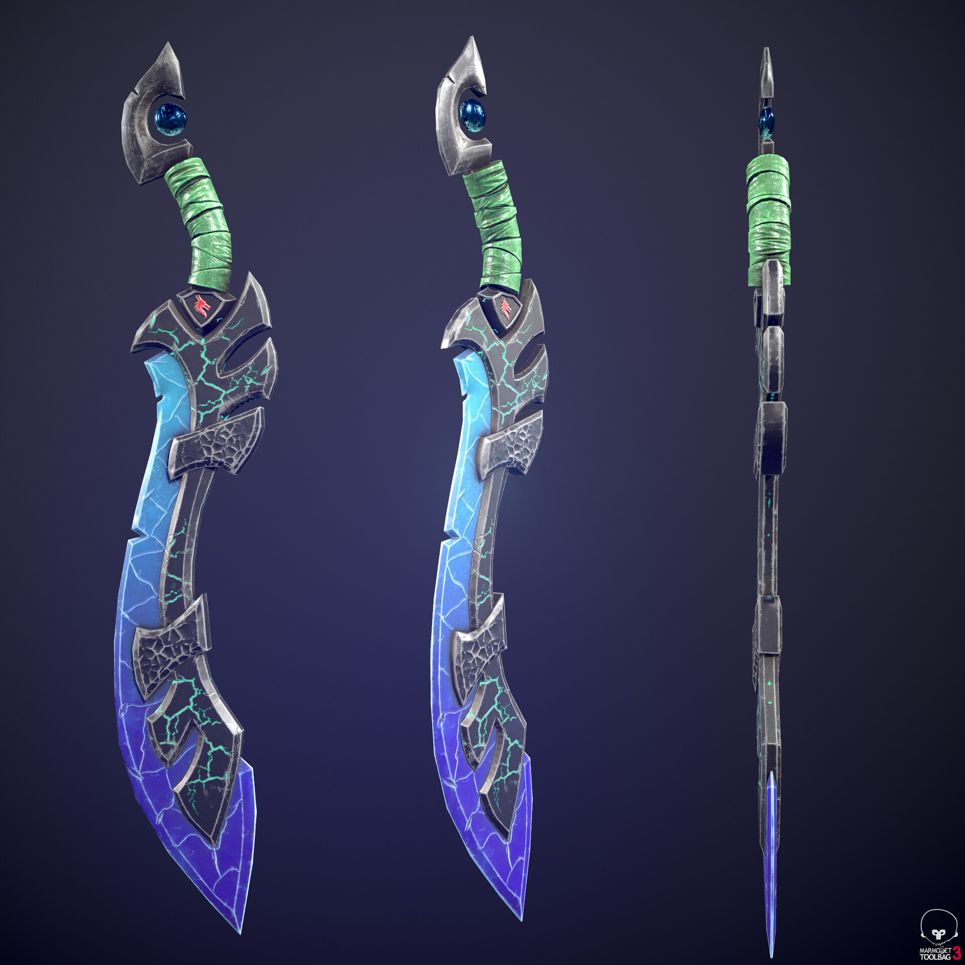 ArtStation - Crystal Stylised Sword