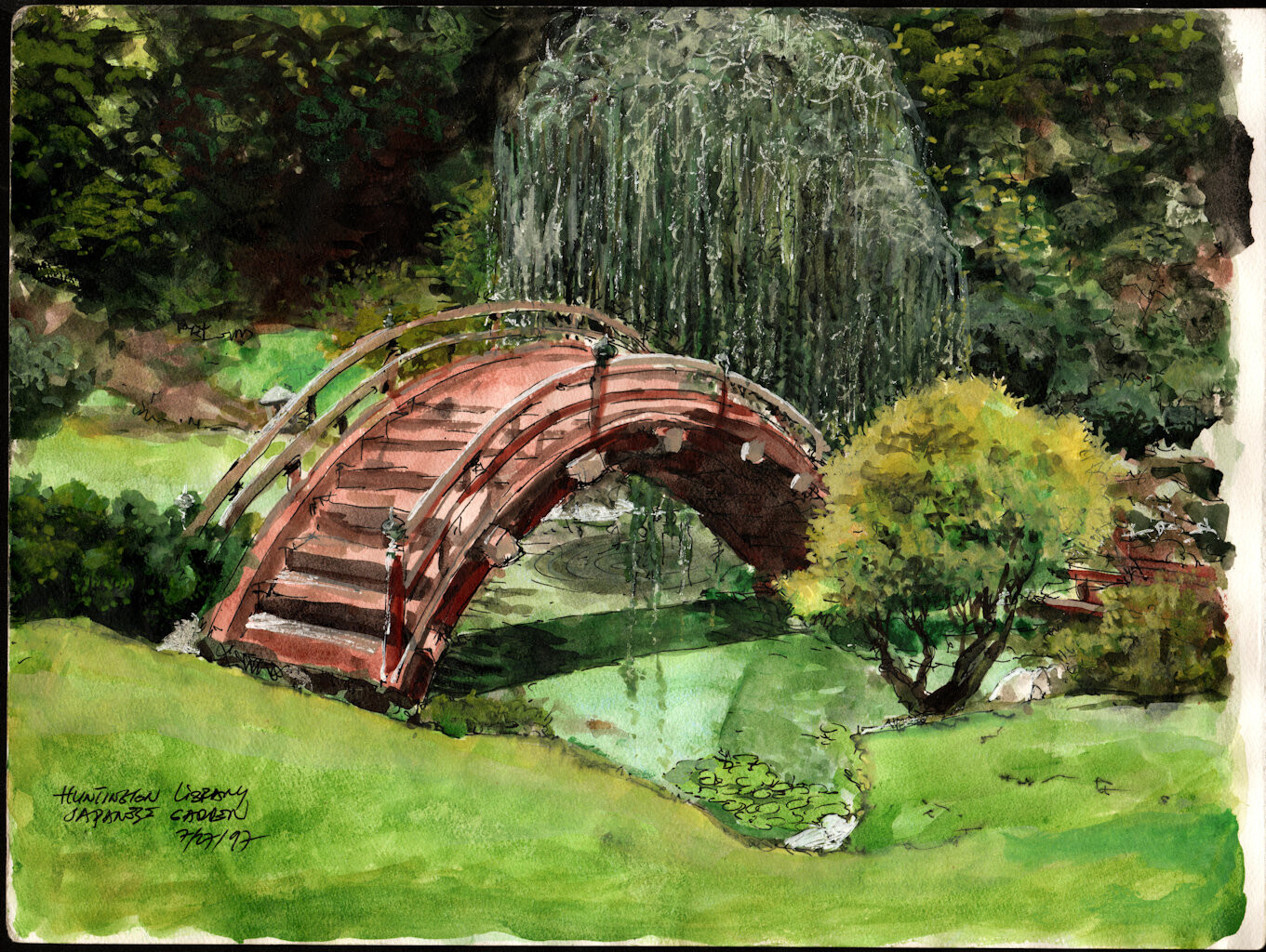 ArtStation - The Japanese Drum Bridge