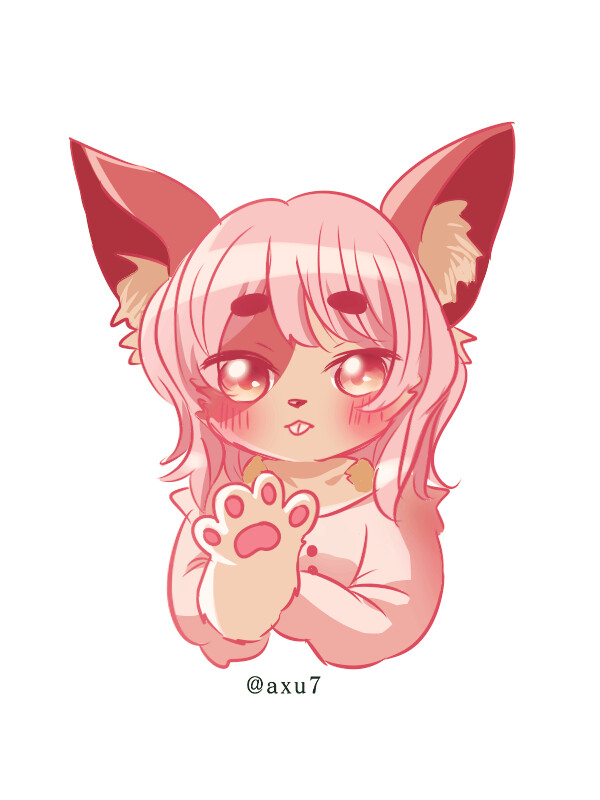 ArtStation - Cute Pink Furry