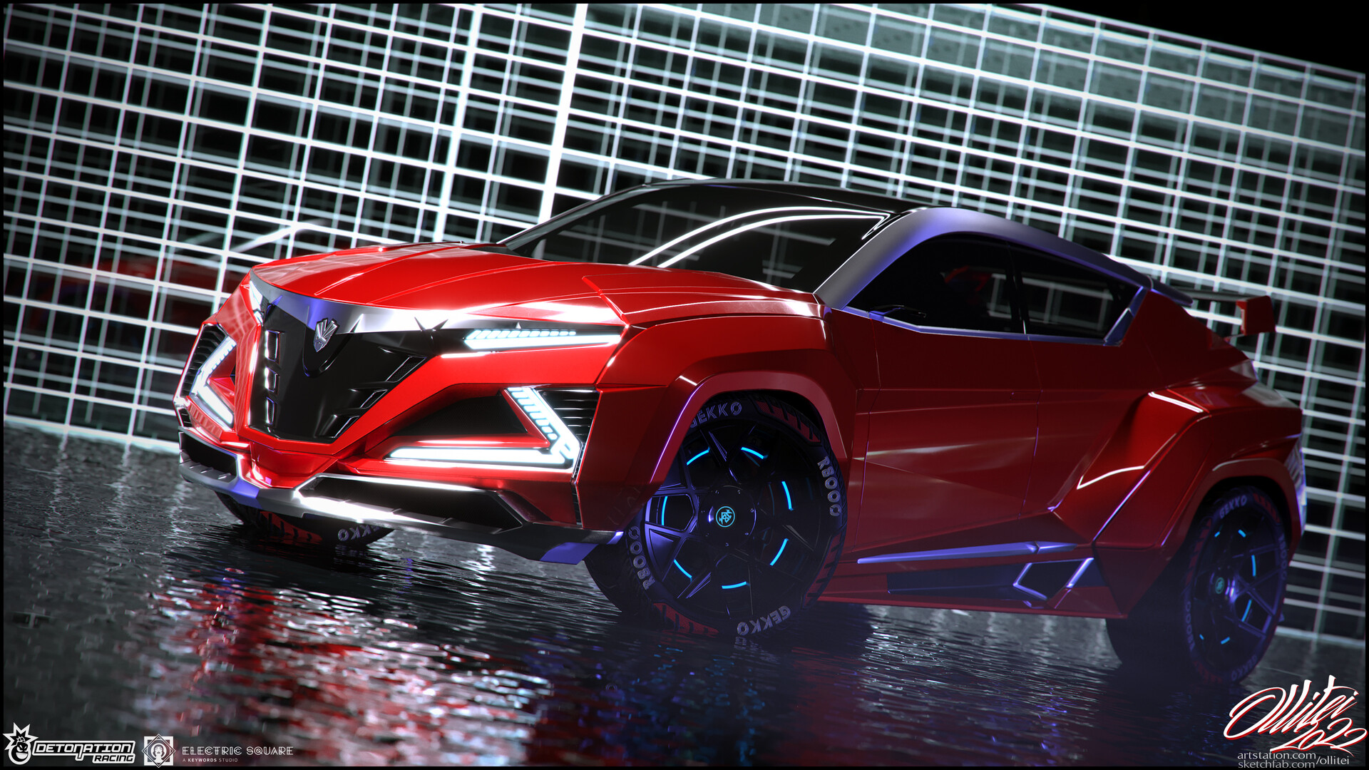 ArtStation - "VANDAL" fictional SUV - DETONATION RACING