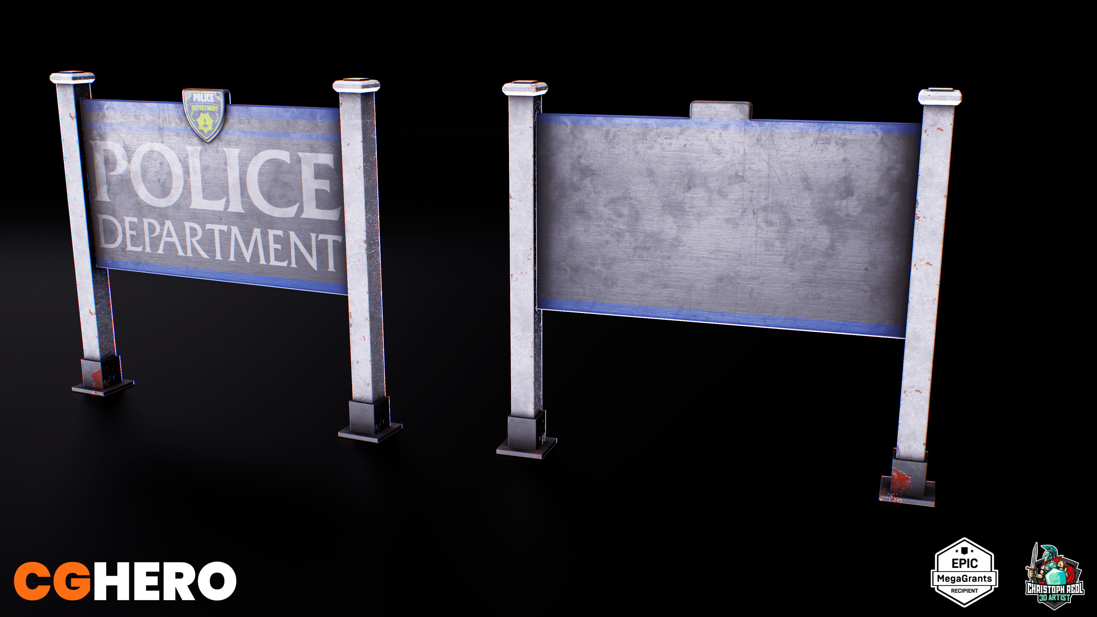 Police Station Signage