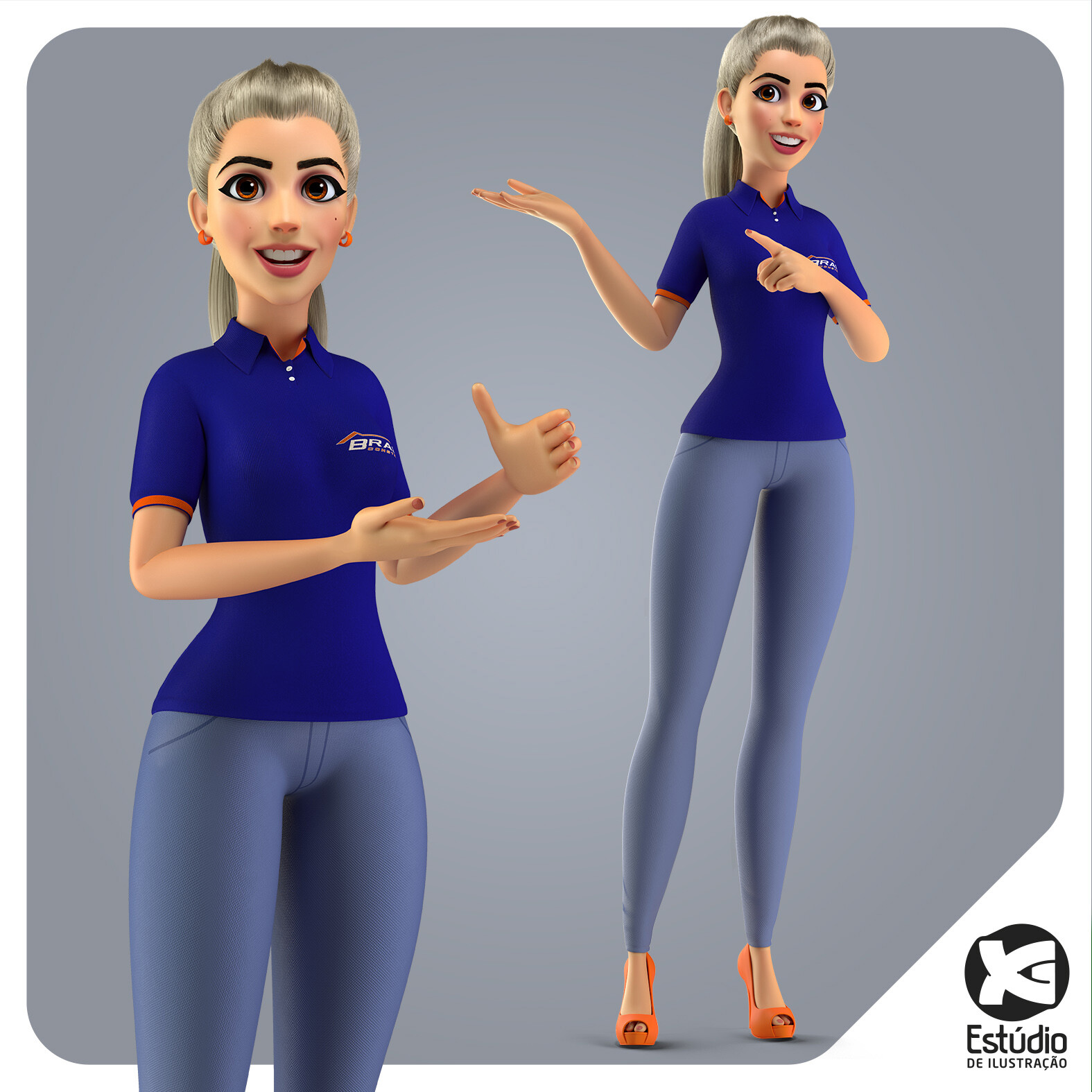 Xiko Gomez - MASCOTE 3D PERSONA / BRASIL CONSTRUÇÕES