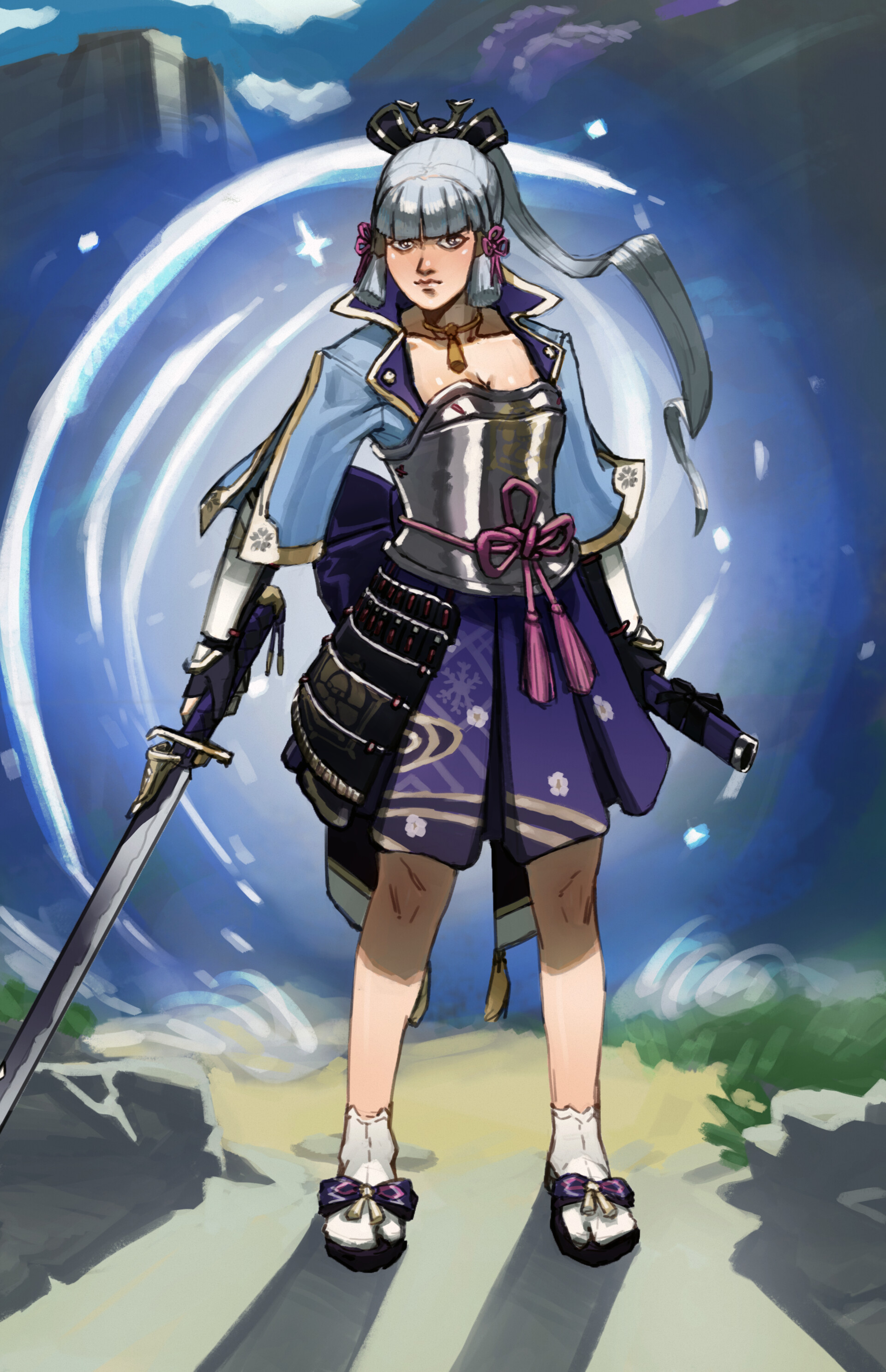 ArtStation - Kamisato Ayaka - Genshin Impact FanArt