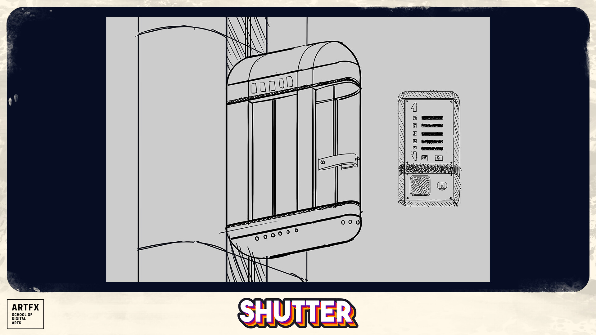 Vincent Medeiros - SHUTTER - Concept and Game ready Model : The Elevator