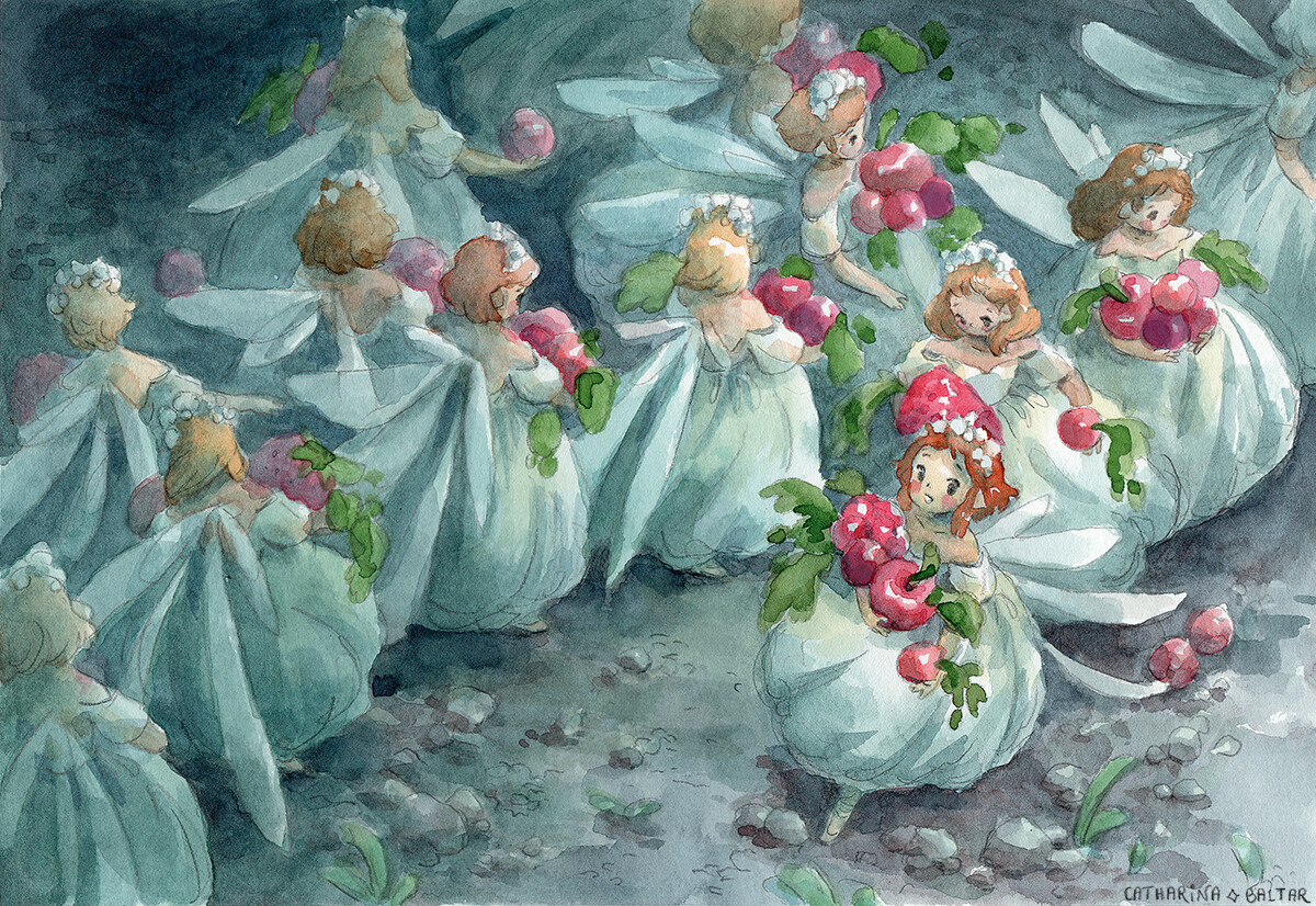 Crouching Fairy - Hidden Feet by LinzArcher : ImaginaryFaeries