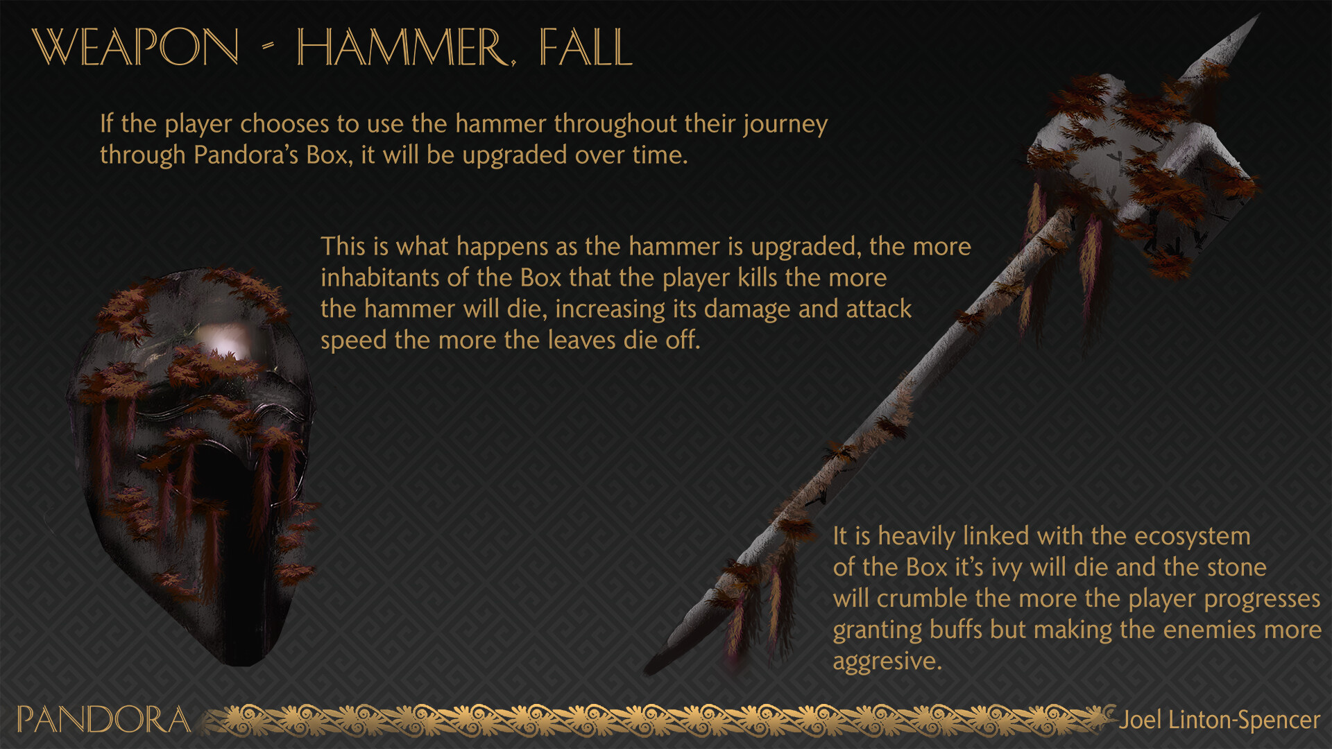 Joel Linton-Spencer - Greek Rougelike Weapon Concepts