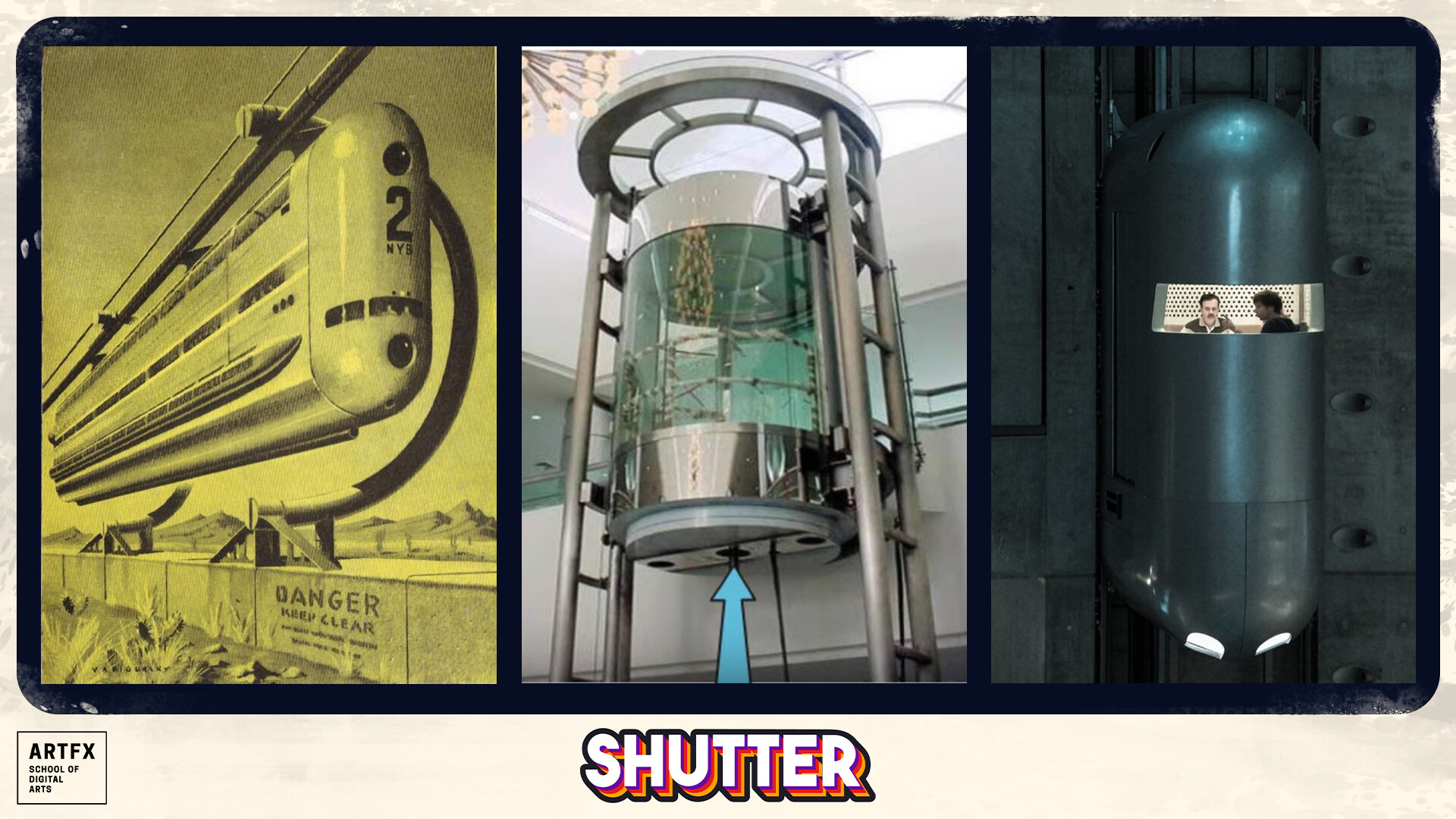 Vincent Medeiros - SHUTTER - Concept and Game ready Model : The Elevator