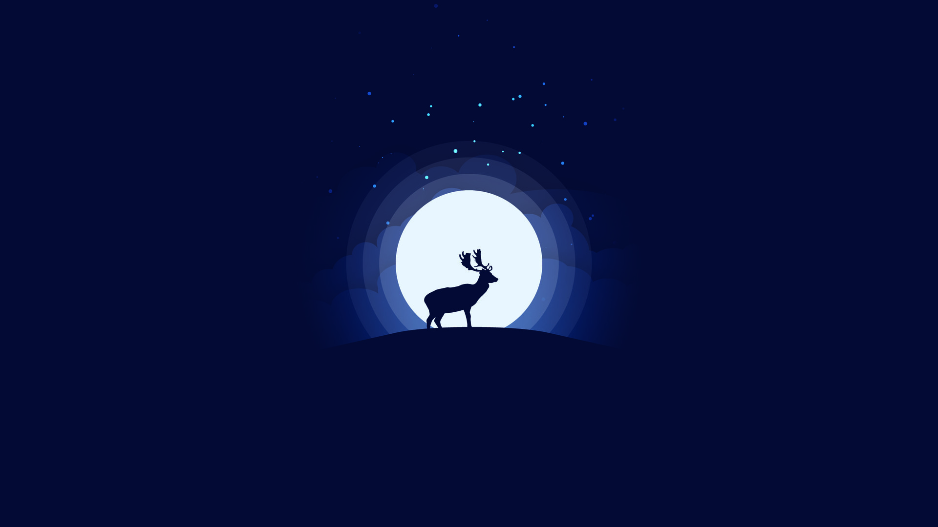ArtStation - Moonlight Deer Illustration