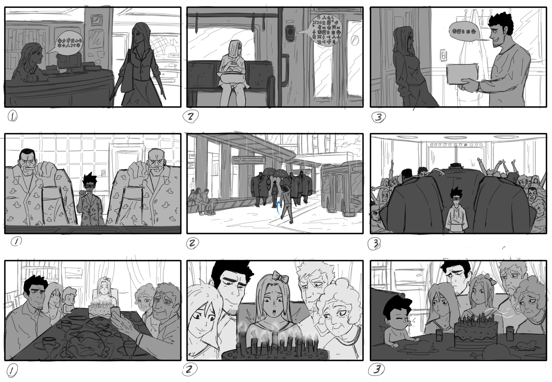 ArtStation - Storyboard for Pixtoon Studio (3 story)