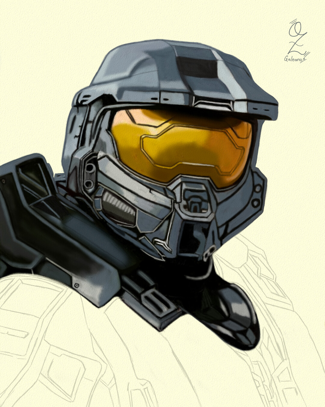 Master Chief Helmet Halo 4 Drawings