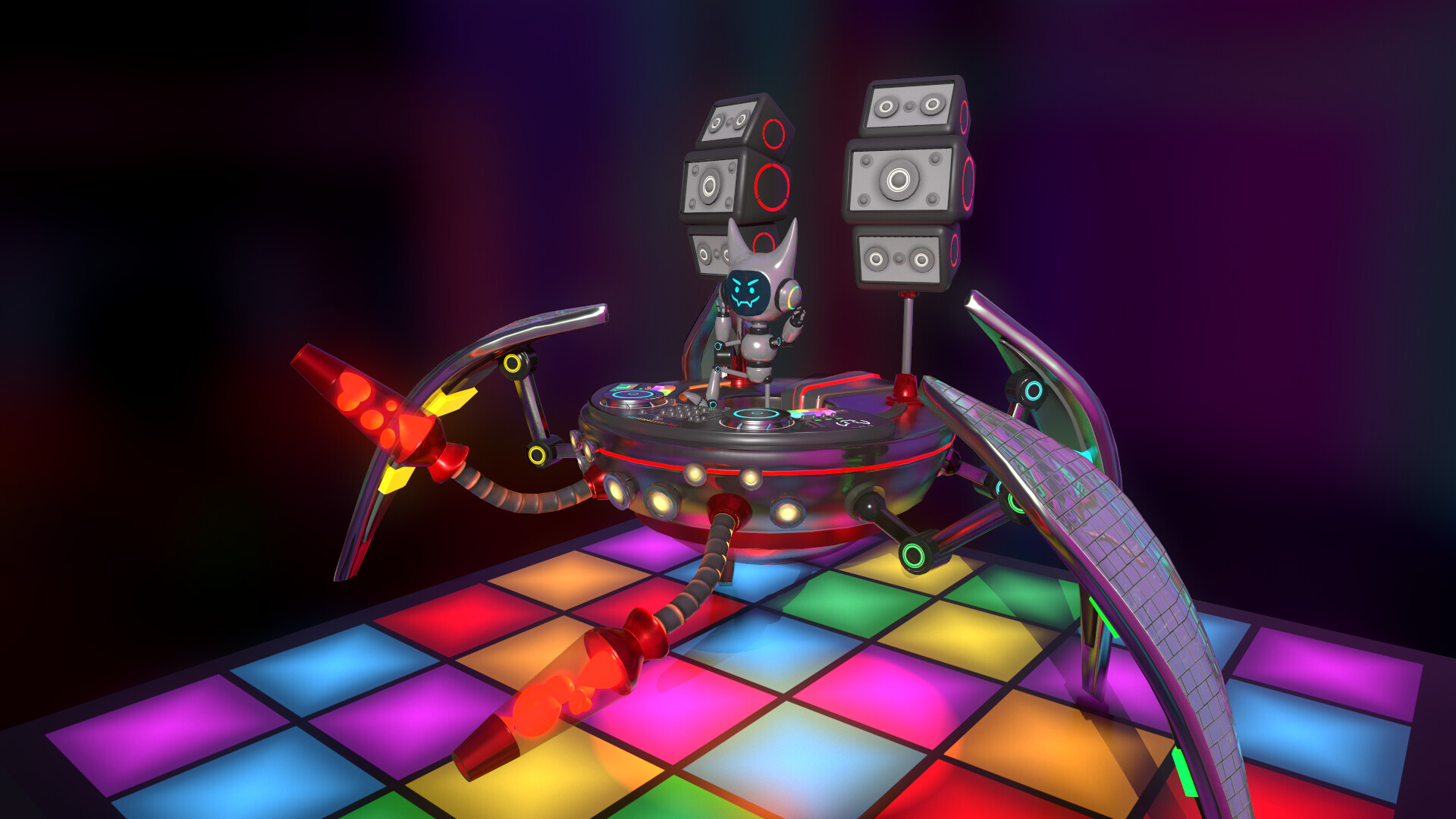 ArtStation - Disco DJ Robot Boss Character