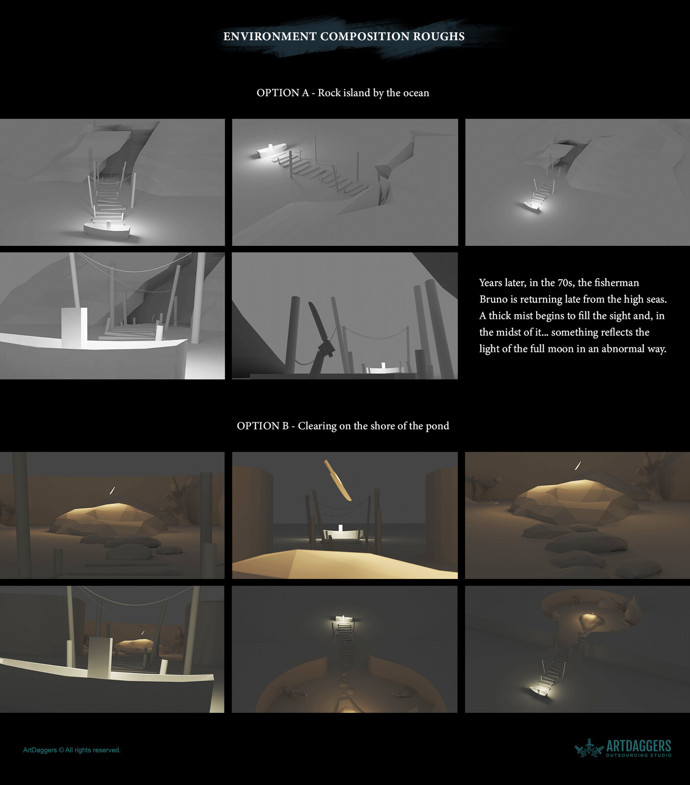 Artdaggers Outsourcing Studio - DESTERRO - Horror game concept art