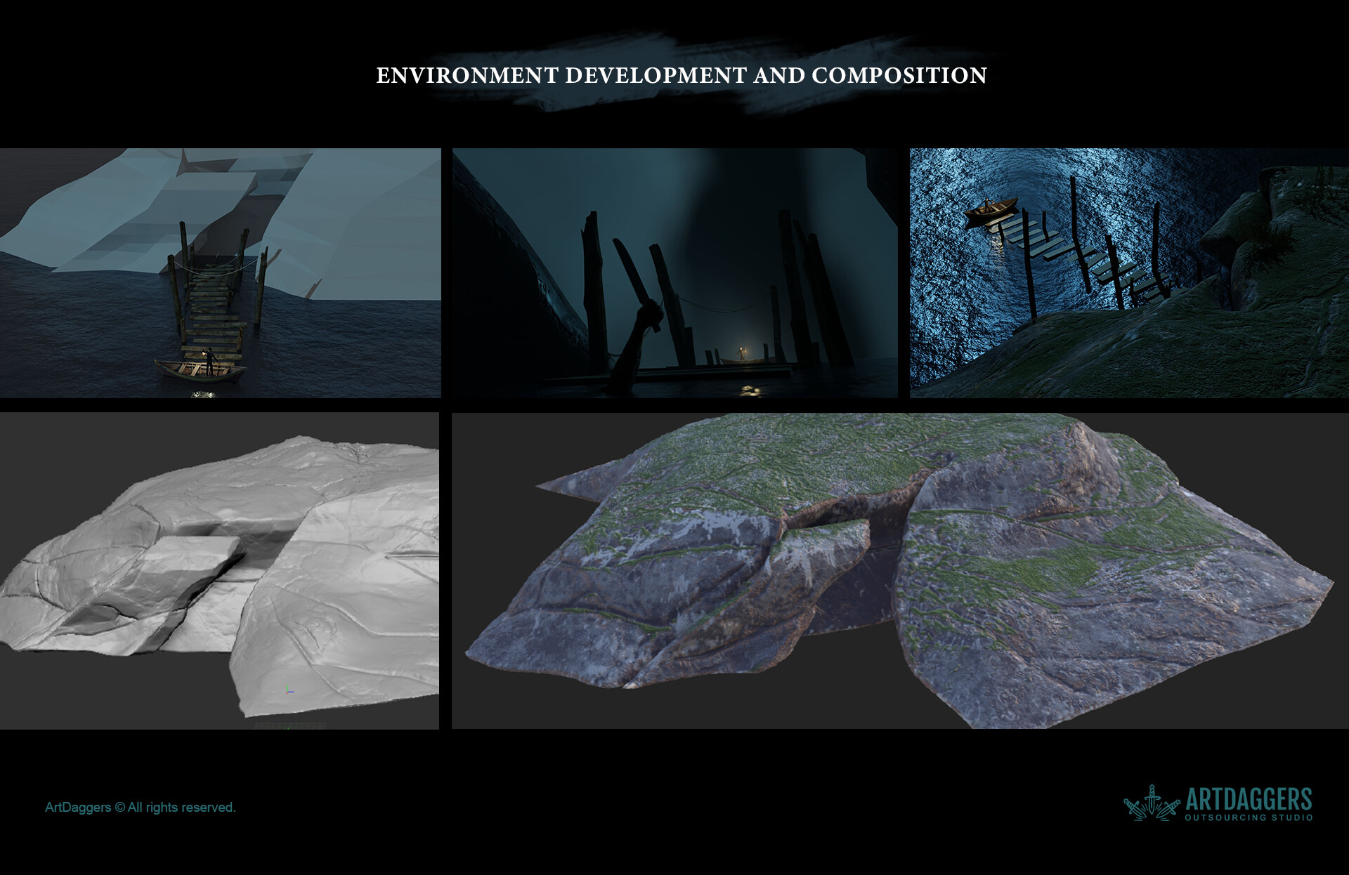 Artdaggers Outsourcing Studio - DESTERRO - Horror game concept art