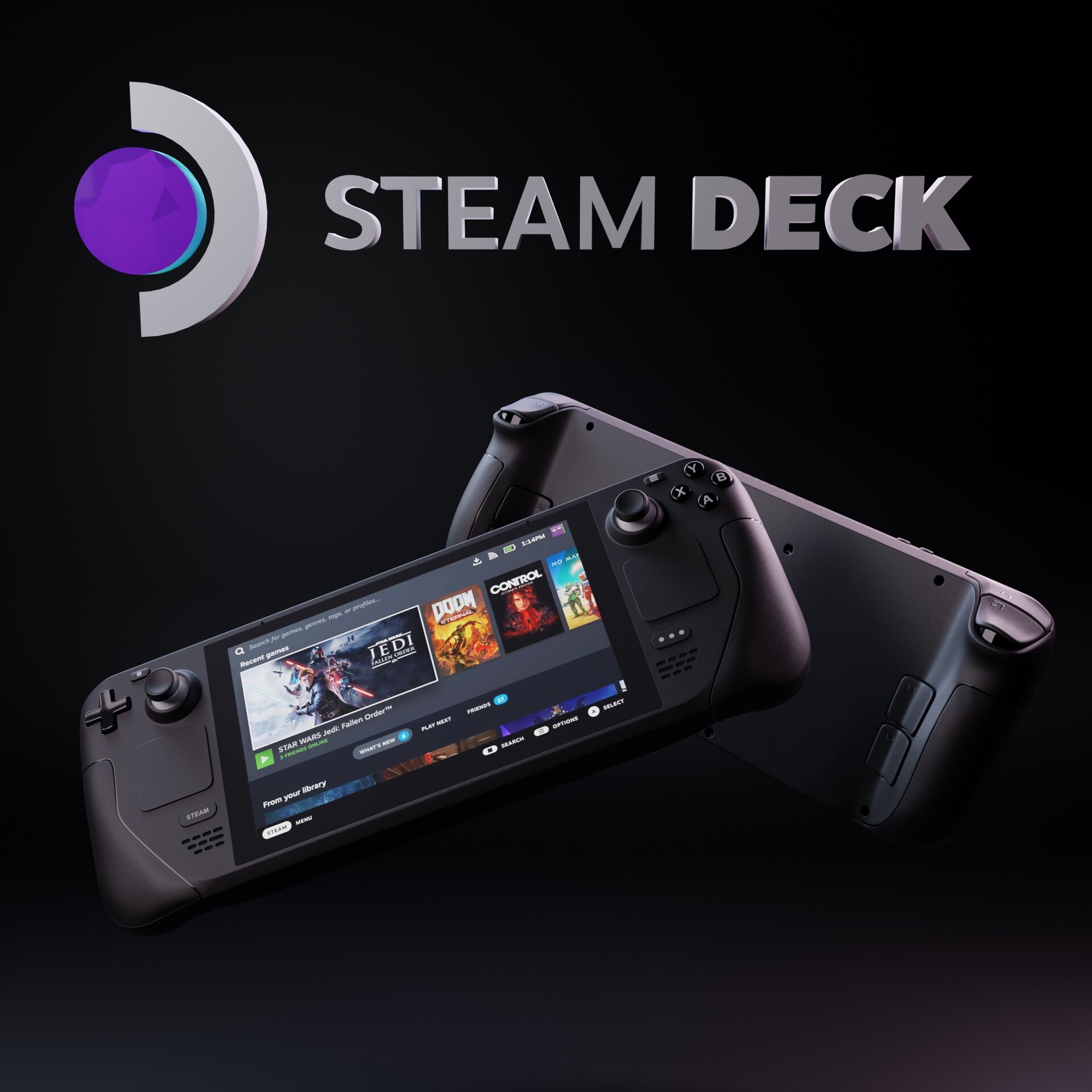 ArtStation - 3D-Render of the Steam Deck