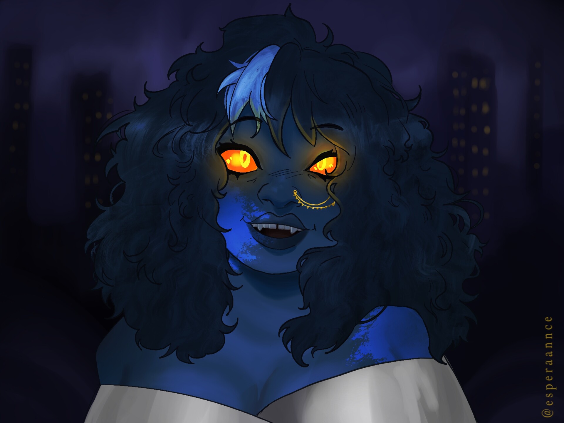 ArtStation - Blue girl