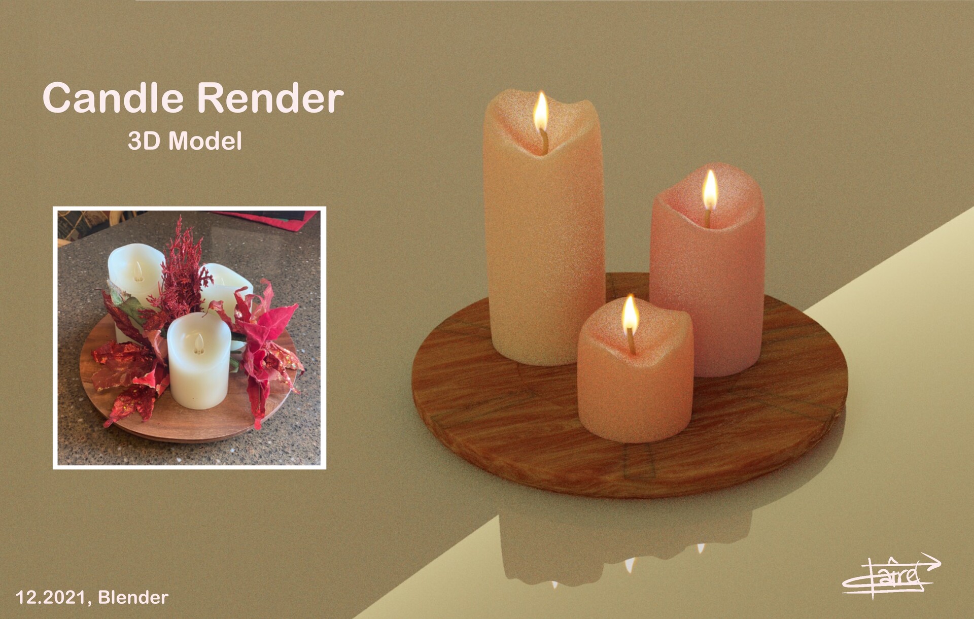 ArtStation - Candle Render