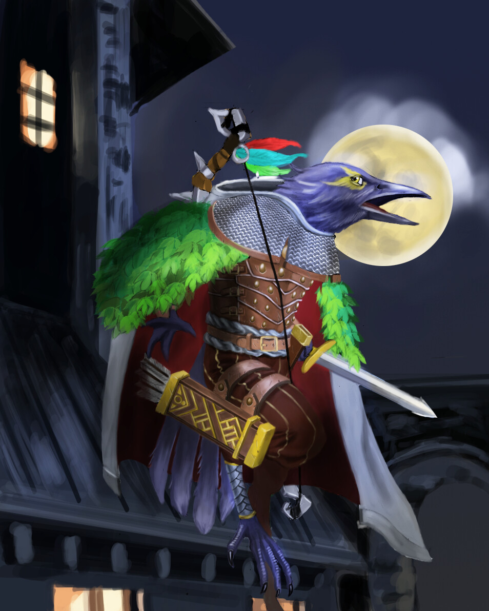 ArtStation - Fantasy Adventurer -- Crow