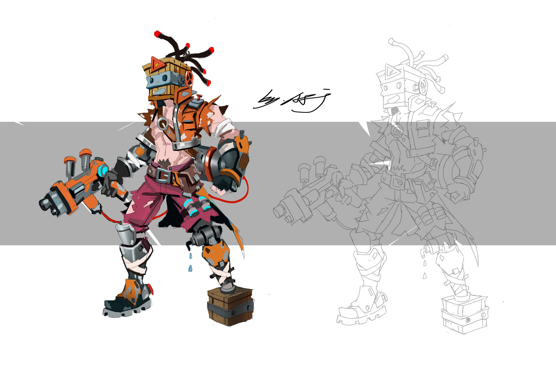 ArtStation - a wasteland character