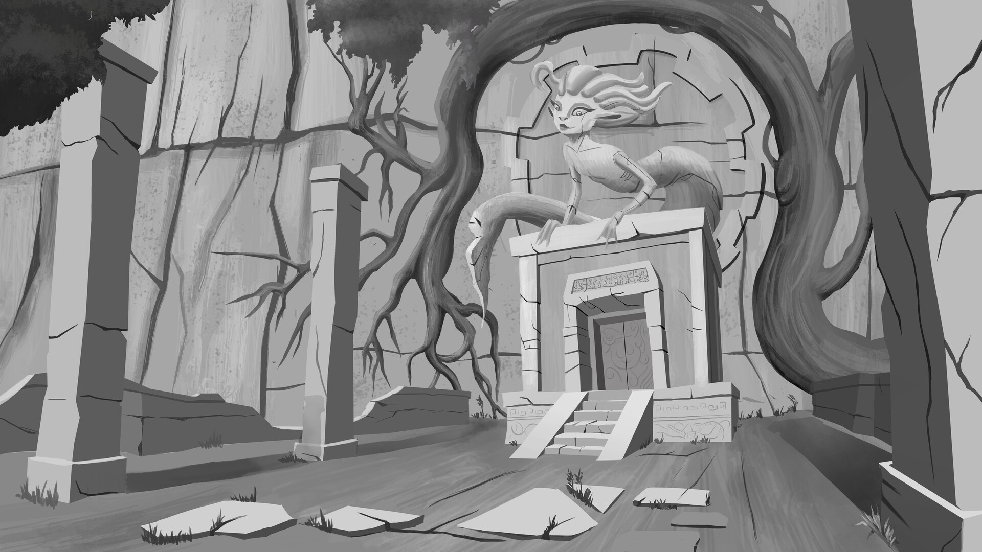 ArtStation - The temple of the smiling mermaid